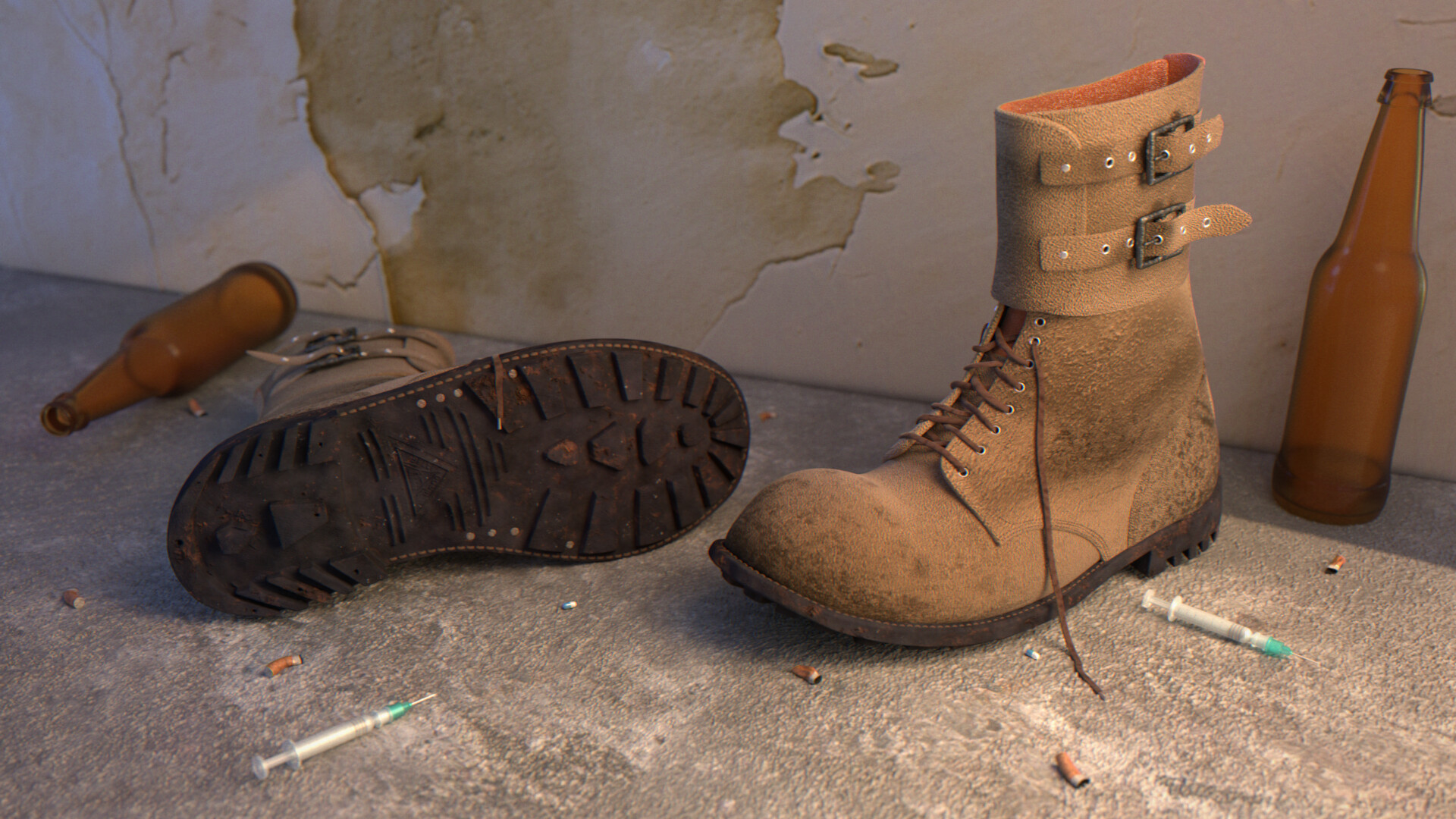 ArtStation - Realistic rangers shoes