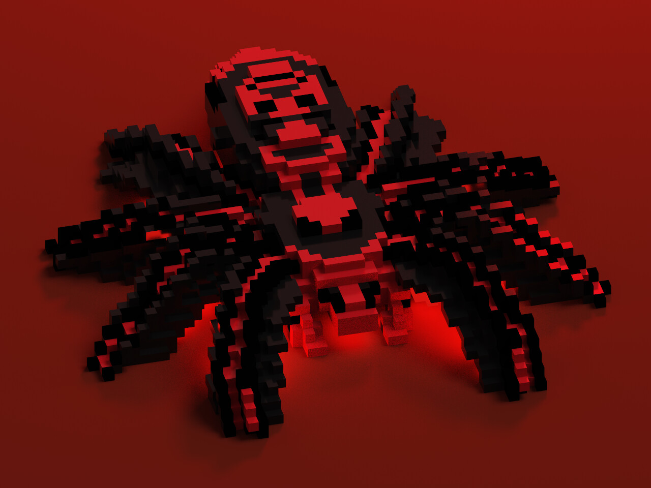ArtStation - Voxel spider