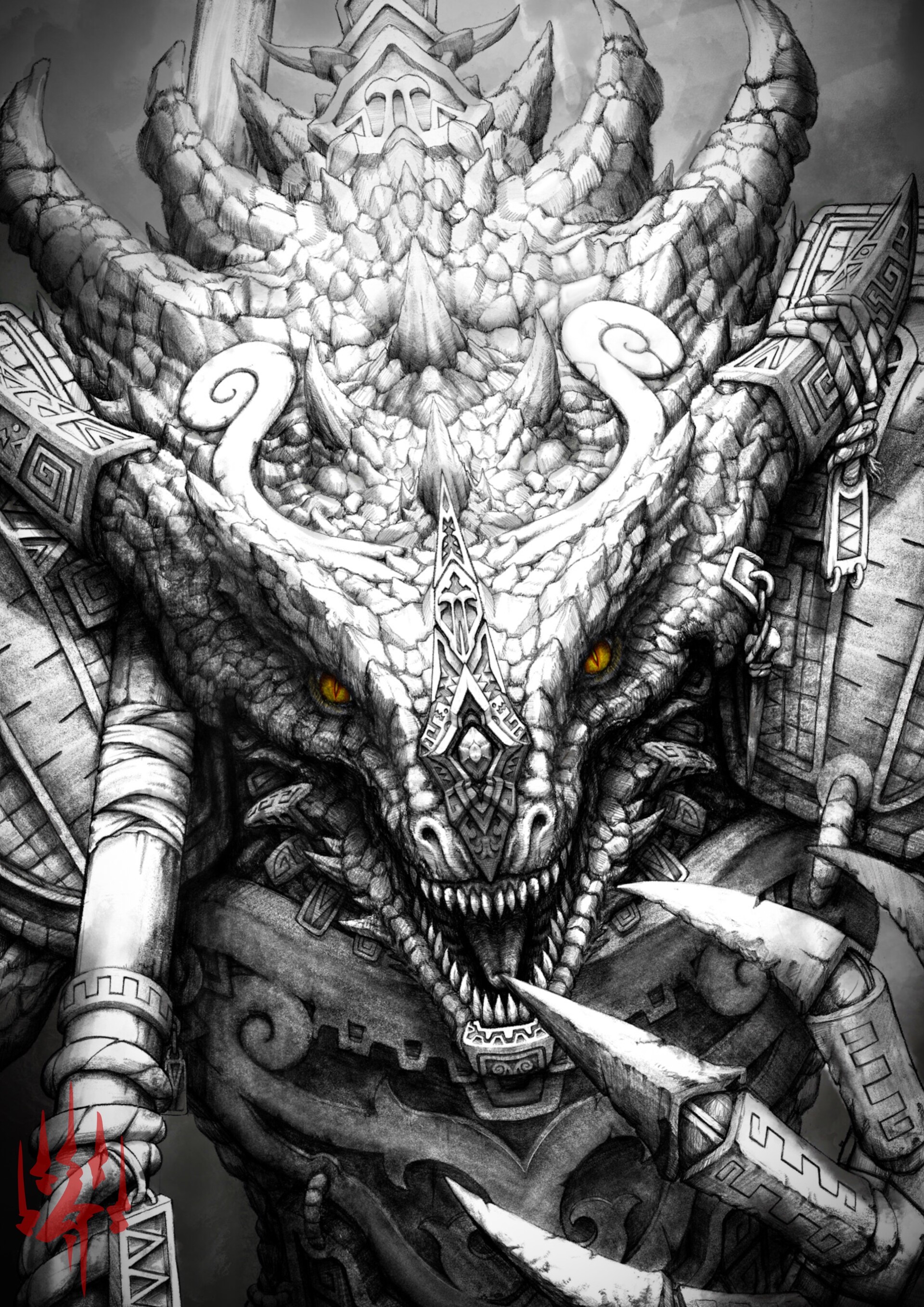 ArtStation - Kroq Gar, The Last Defender of Xhotl