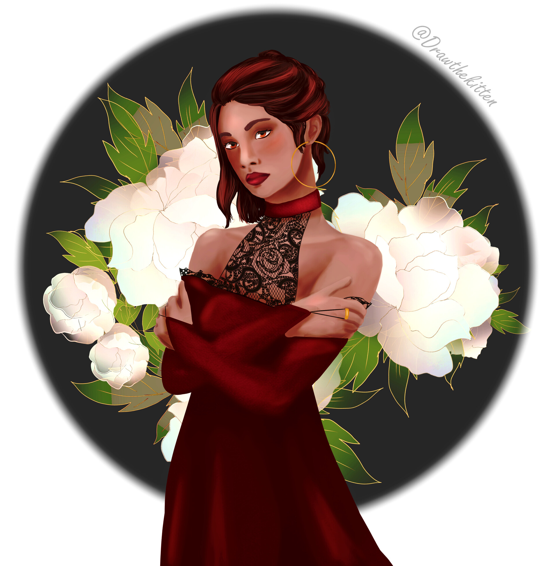 ArtStation - Lady in Red