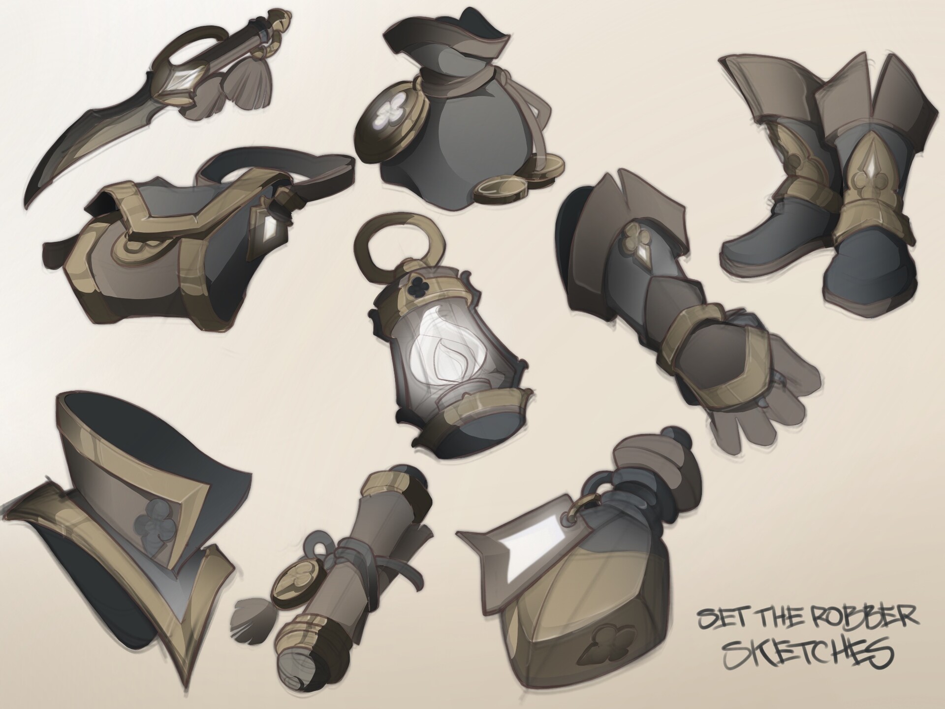 ArtStation - Set the robber (sketches)