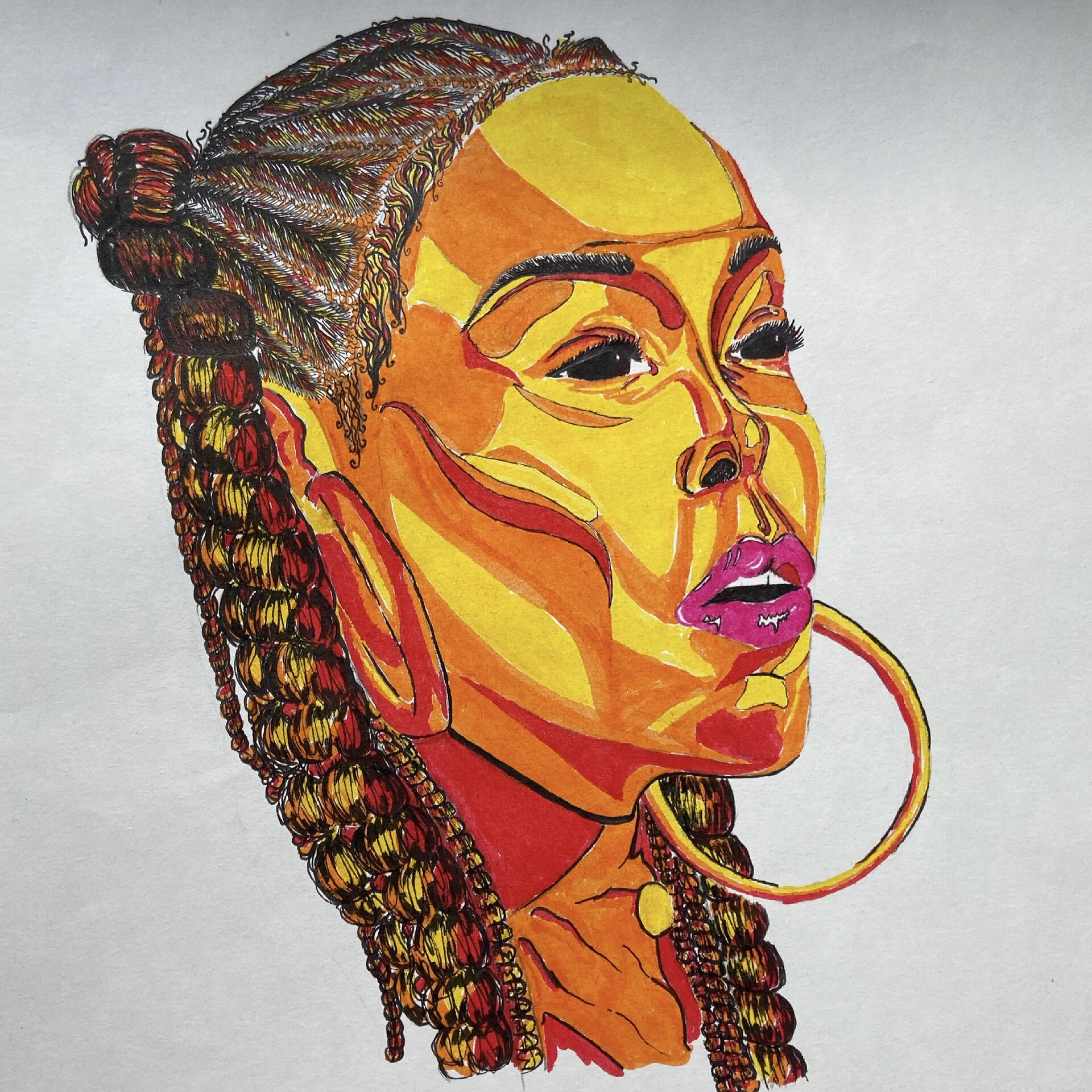 ArtStation - drawing faces in color