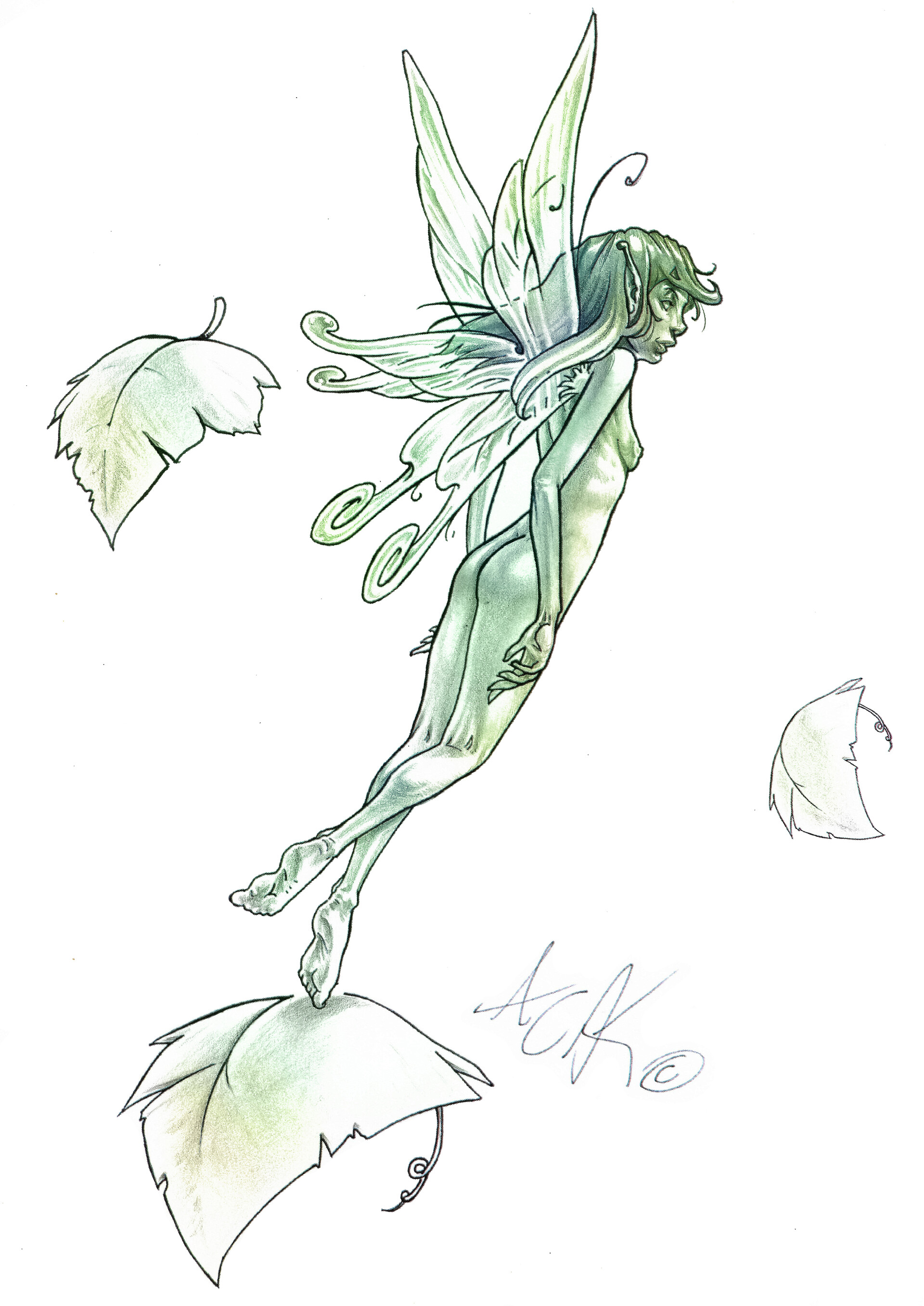 ArtStation - fairy sketch3