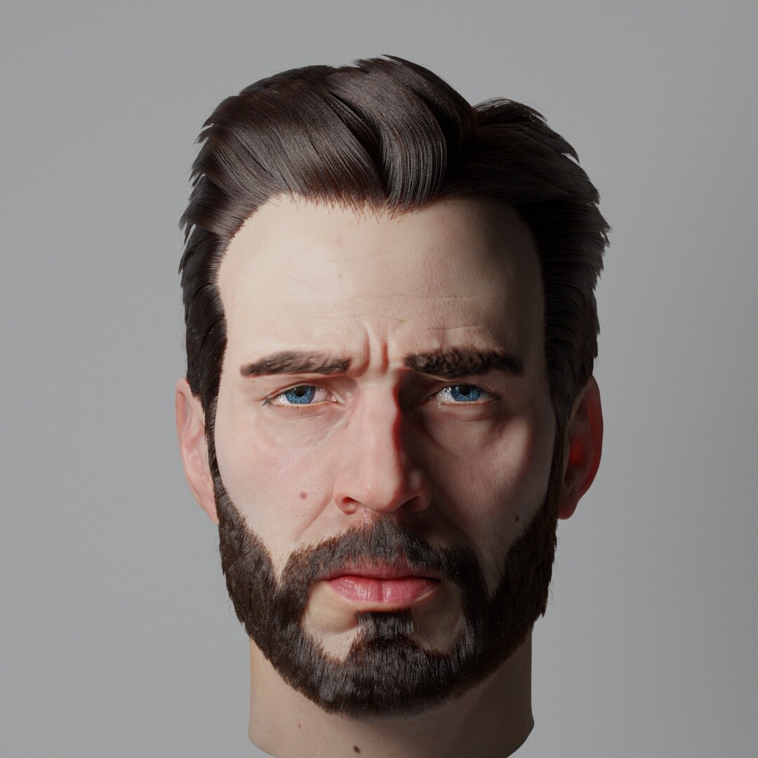 ArtStation - Updated Chris Evans likeness