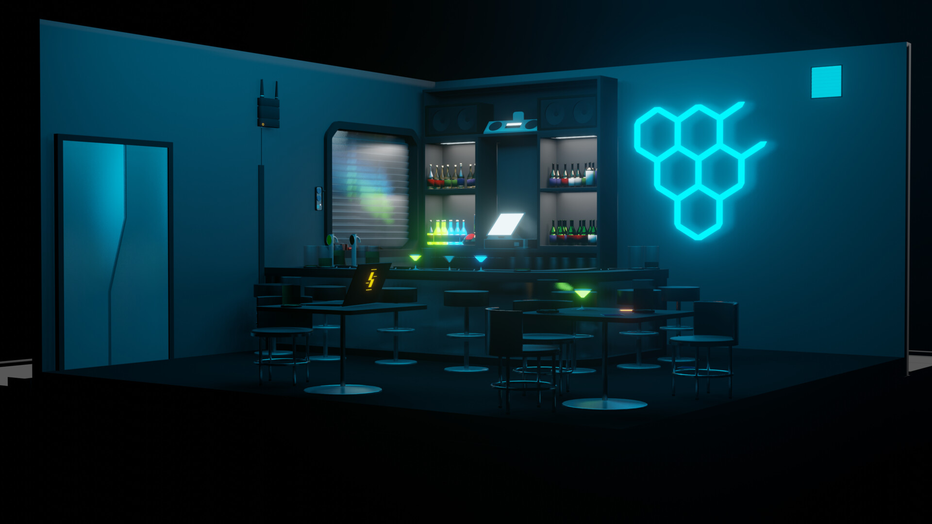 ArtStation - Cyberpunk Bar (Quickbuild)
