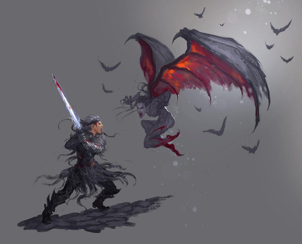 ArtStation - Kirin vs Vampiress