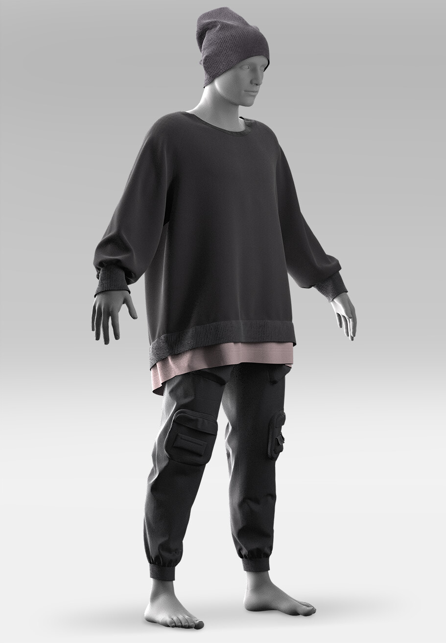 ArtStation - Simple male outfit