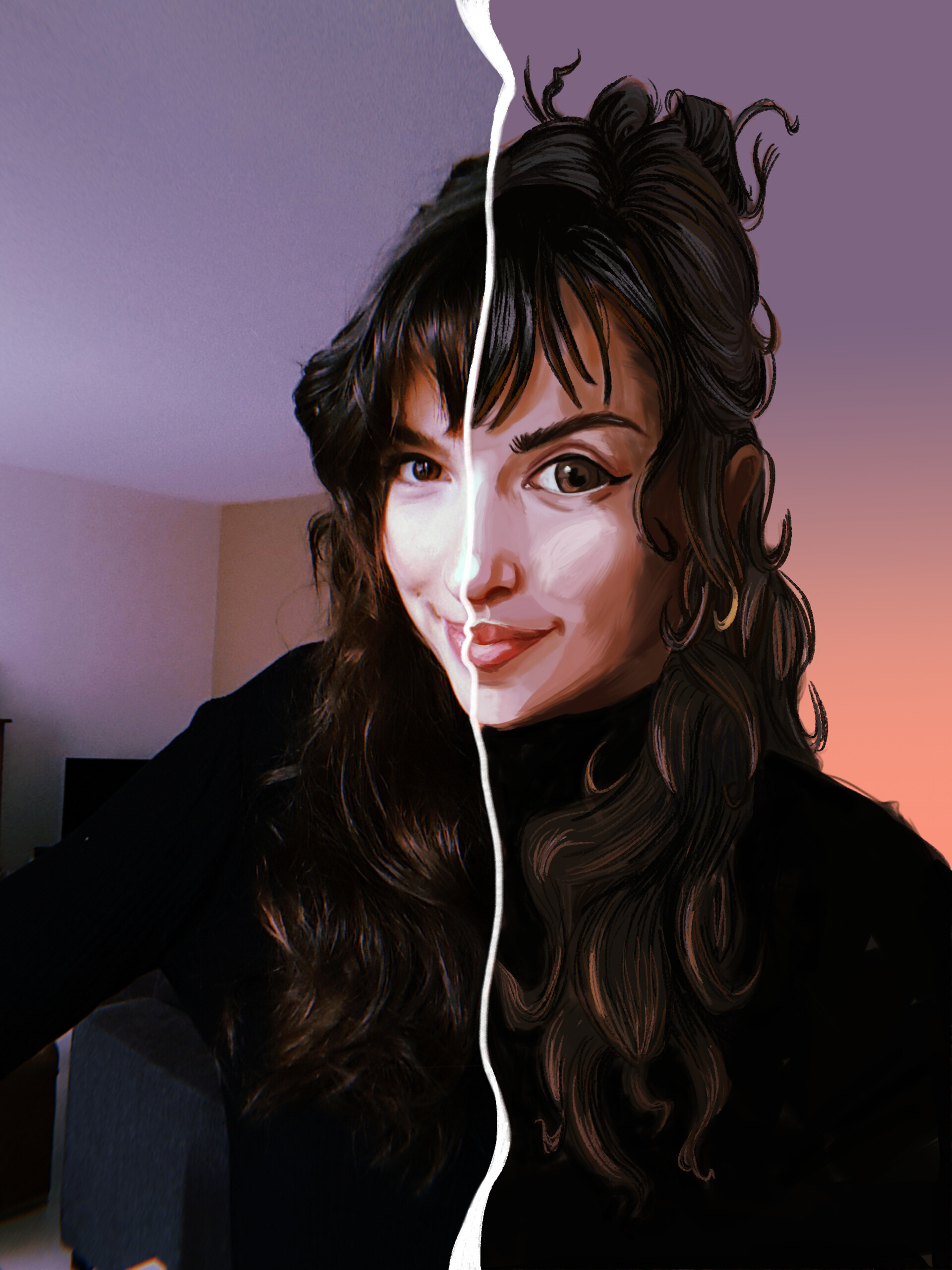 ArtStation - Toon me - self portrait