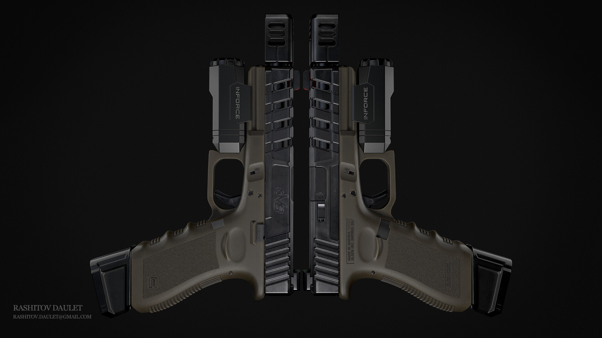 Daulet Rashitov - Custom Glock 37 G.A.P .45