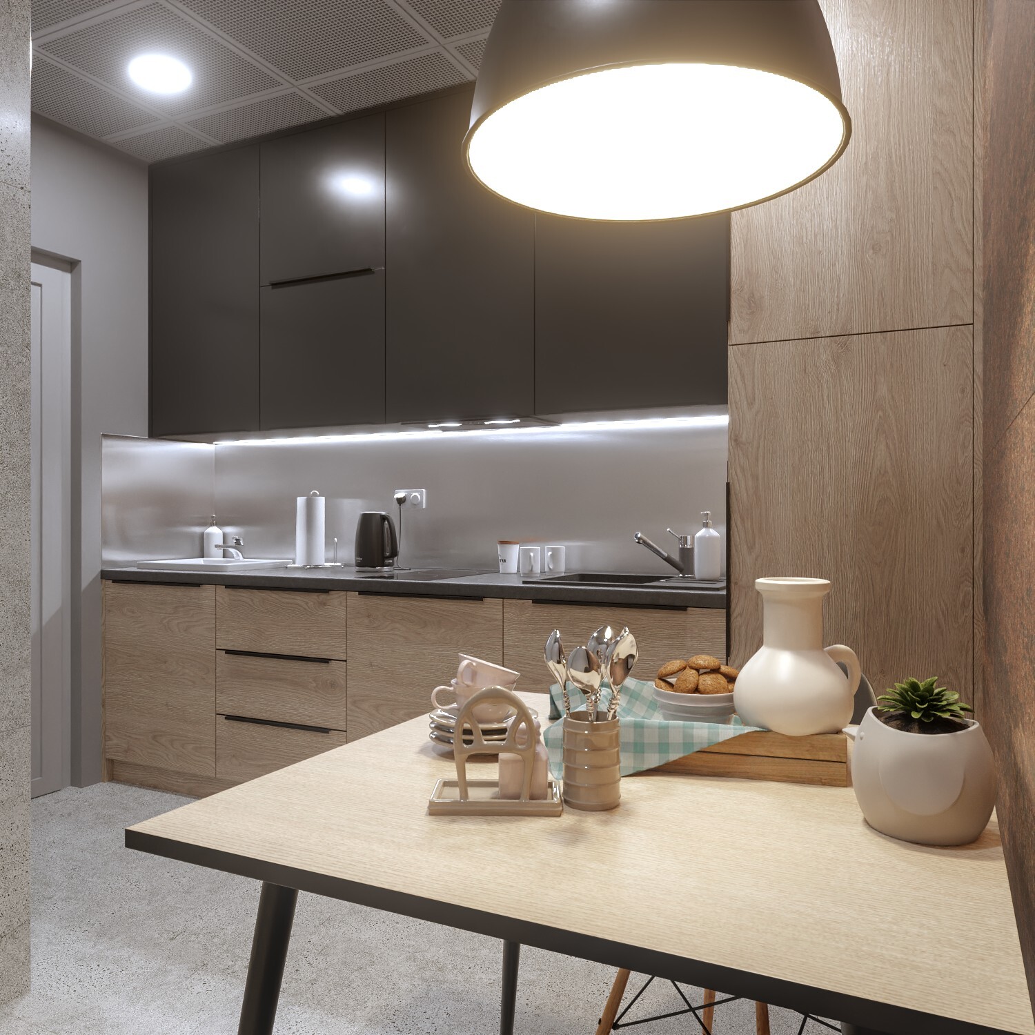 ArtStation - Small Social Room - Blender e-Cycles Archviz Rendering