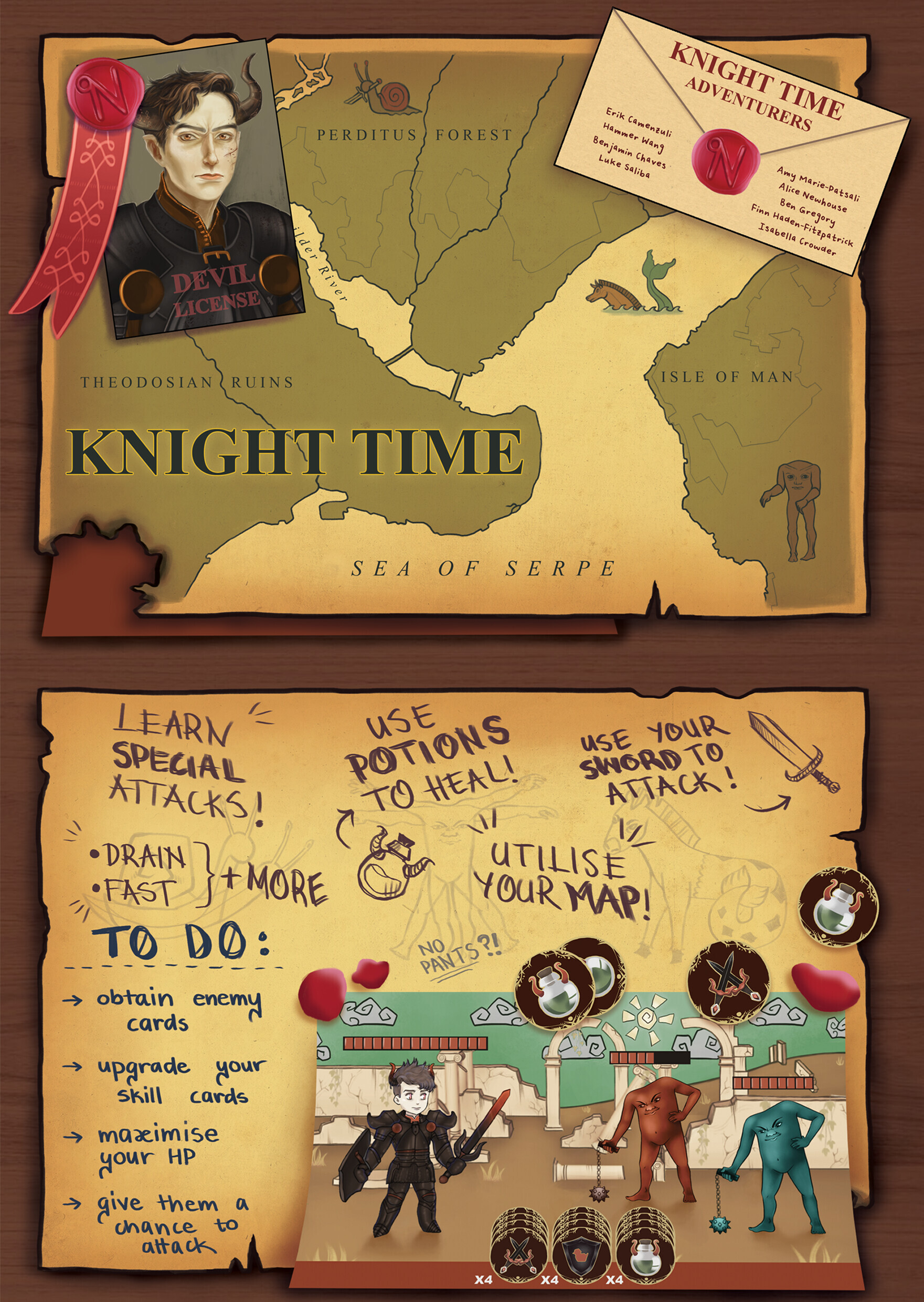 Issi Crowder - Knight Time - All Art Assets [My Contributions]