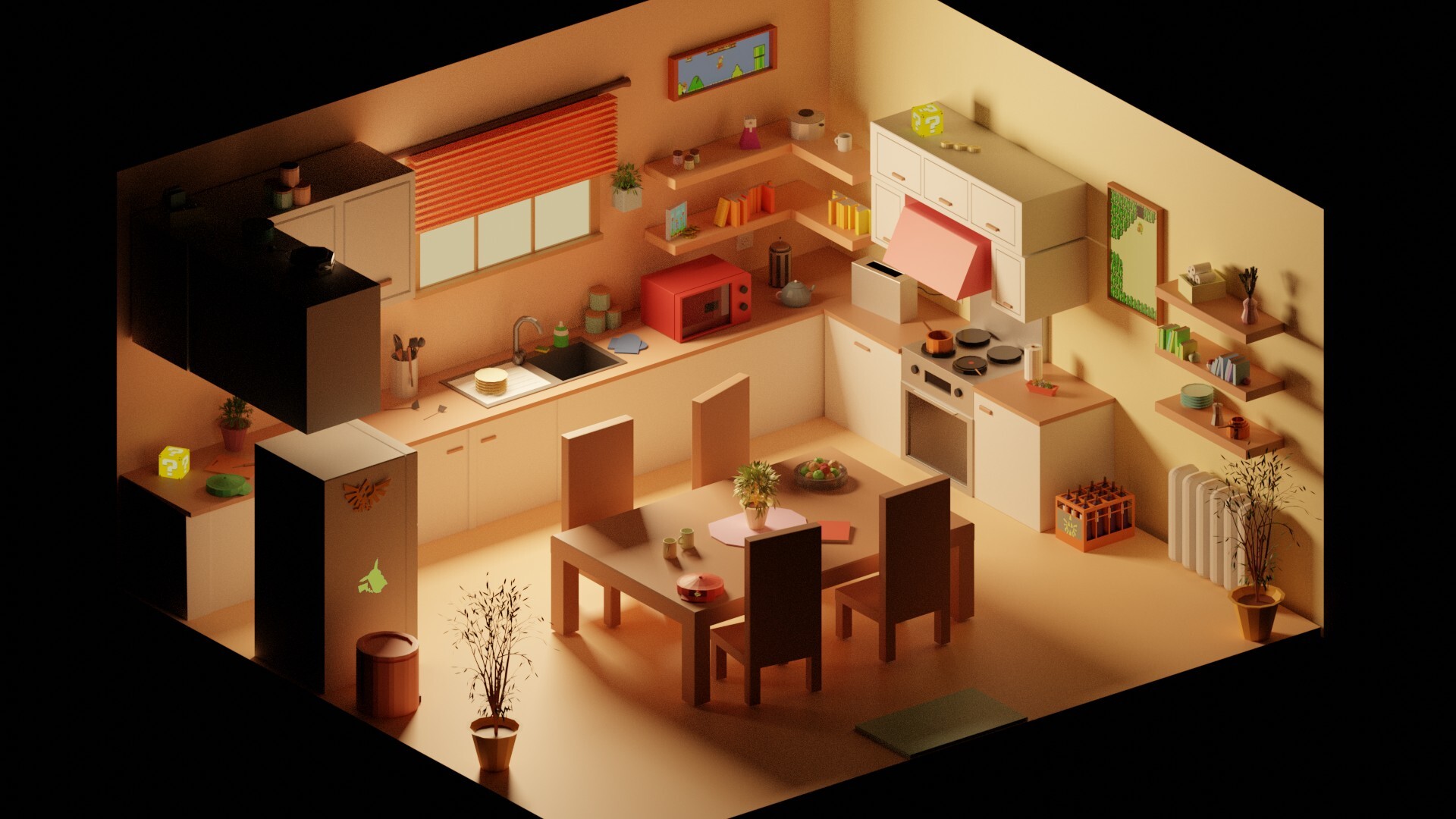 ArtStation - Kitchen - Pokemon House