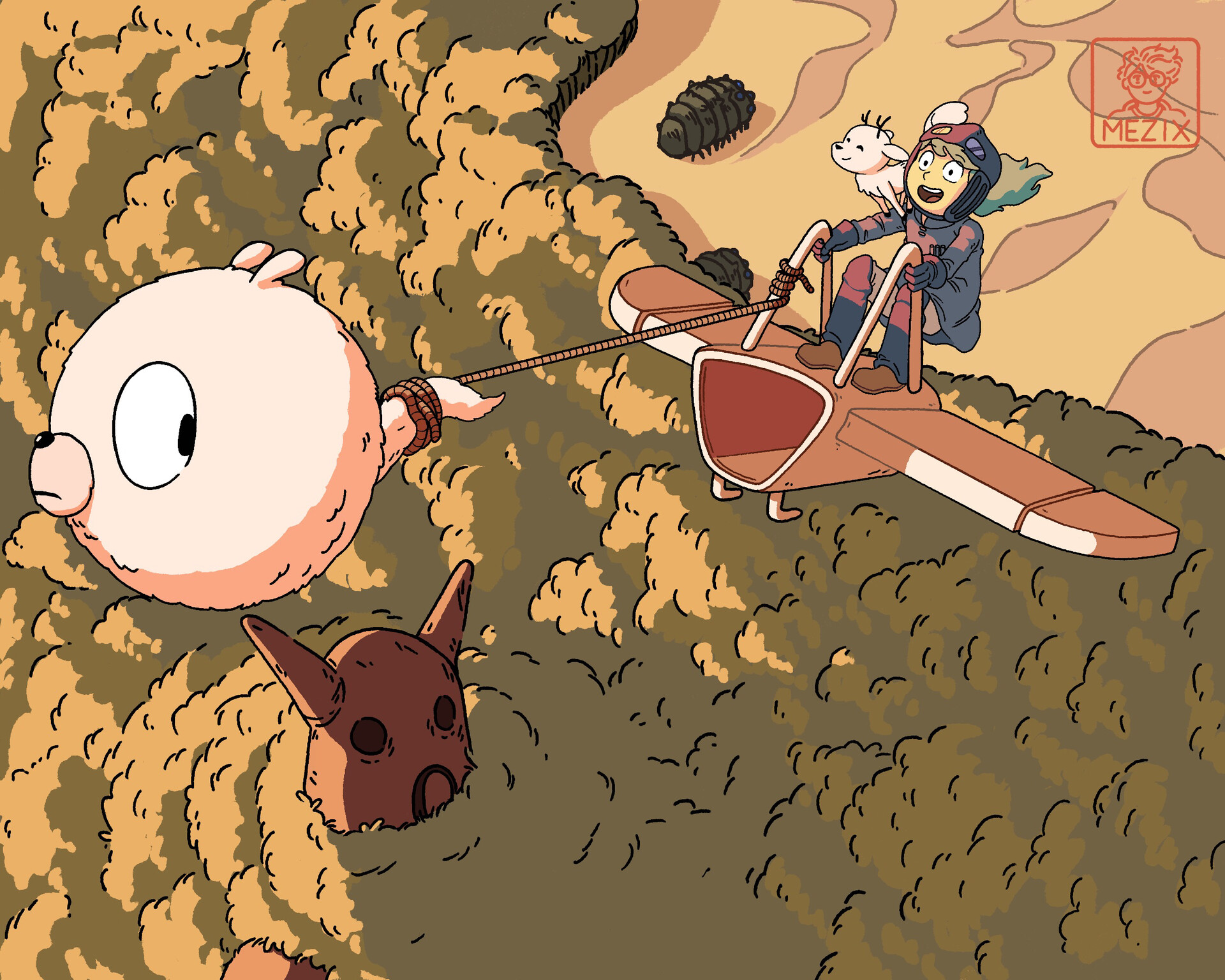 ArtStation - Hilda and Twig as Nausicaä and Teto - Hilda Fanart