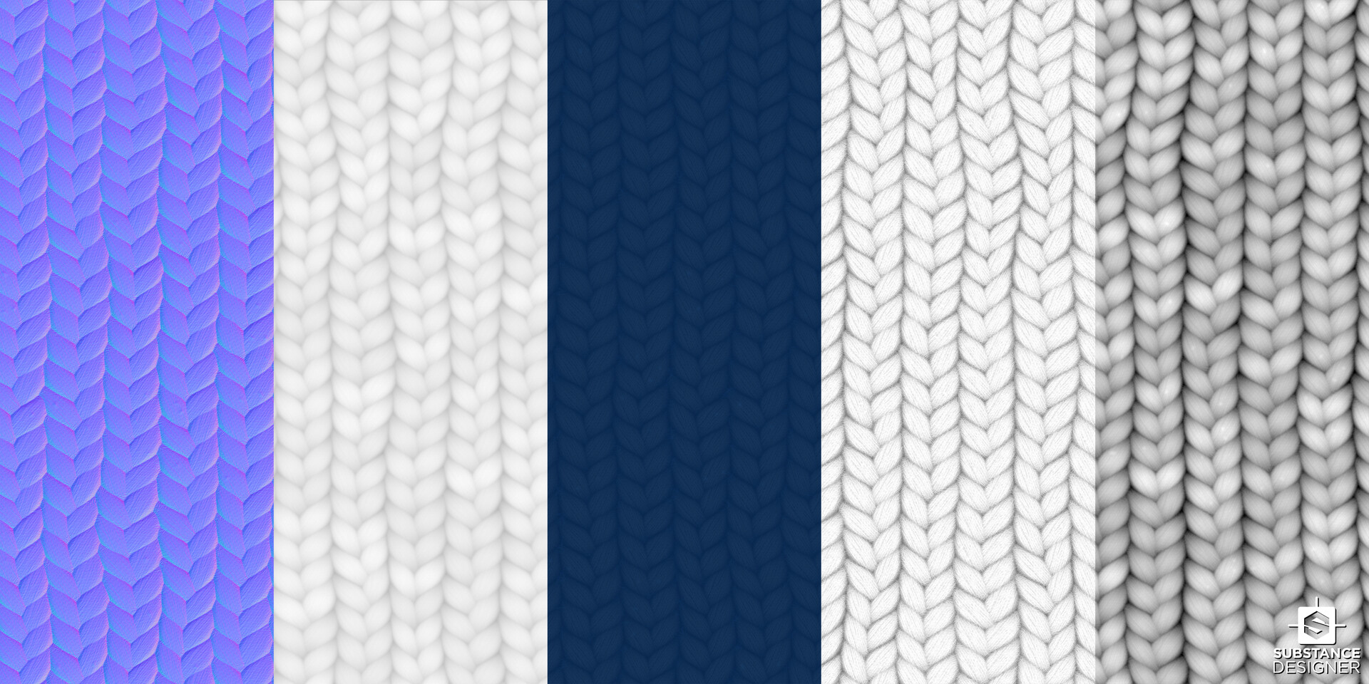 Livine Sigier - Chunky Wool Knit - Substance Designer