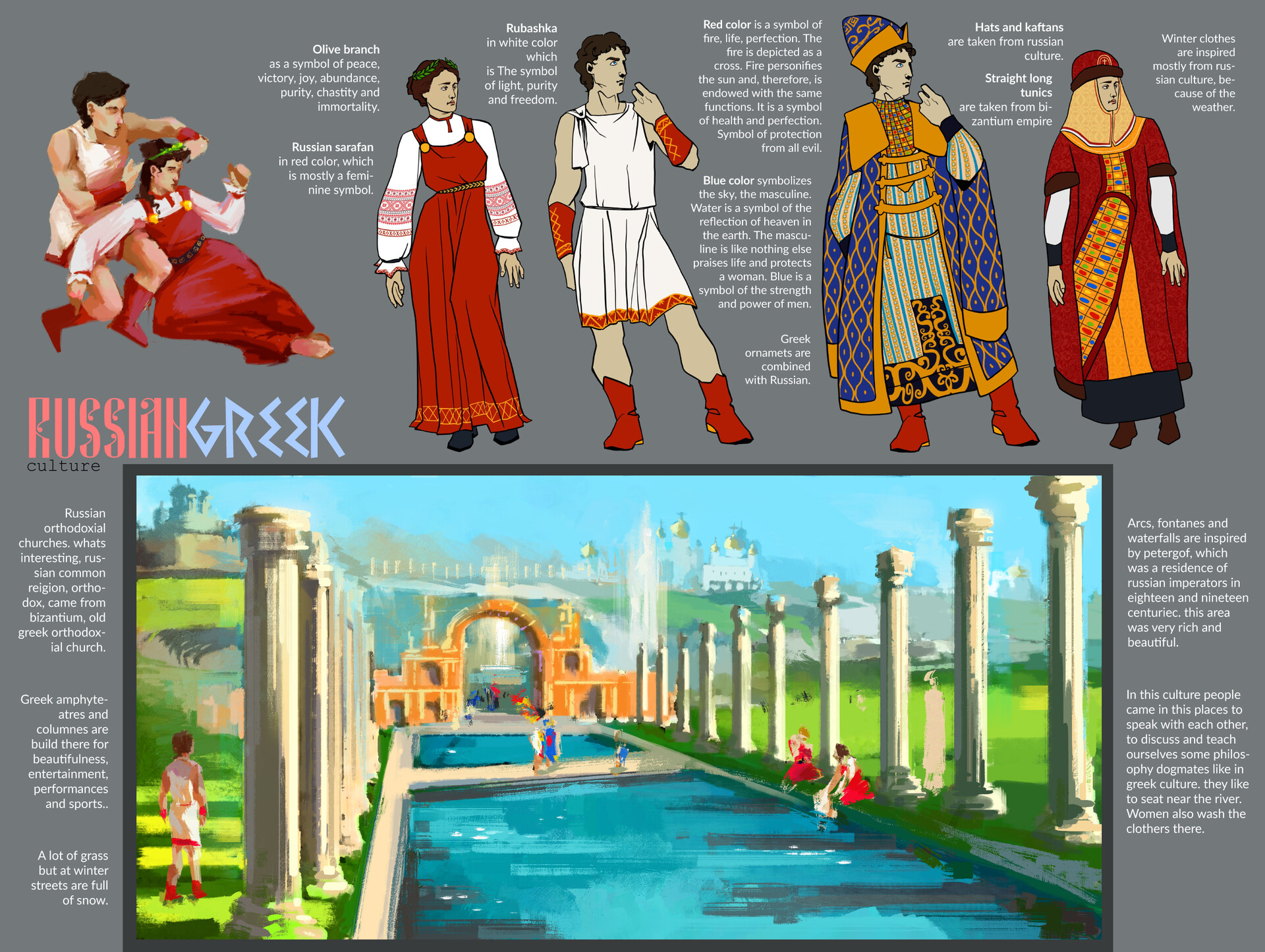 ArtStation - Russian/Greek culture Concept sketches
