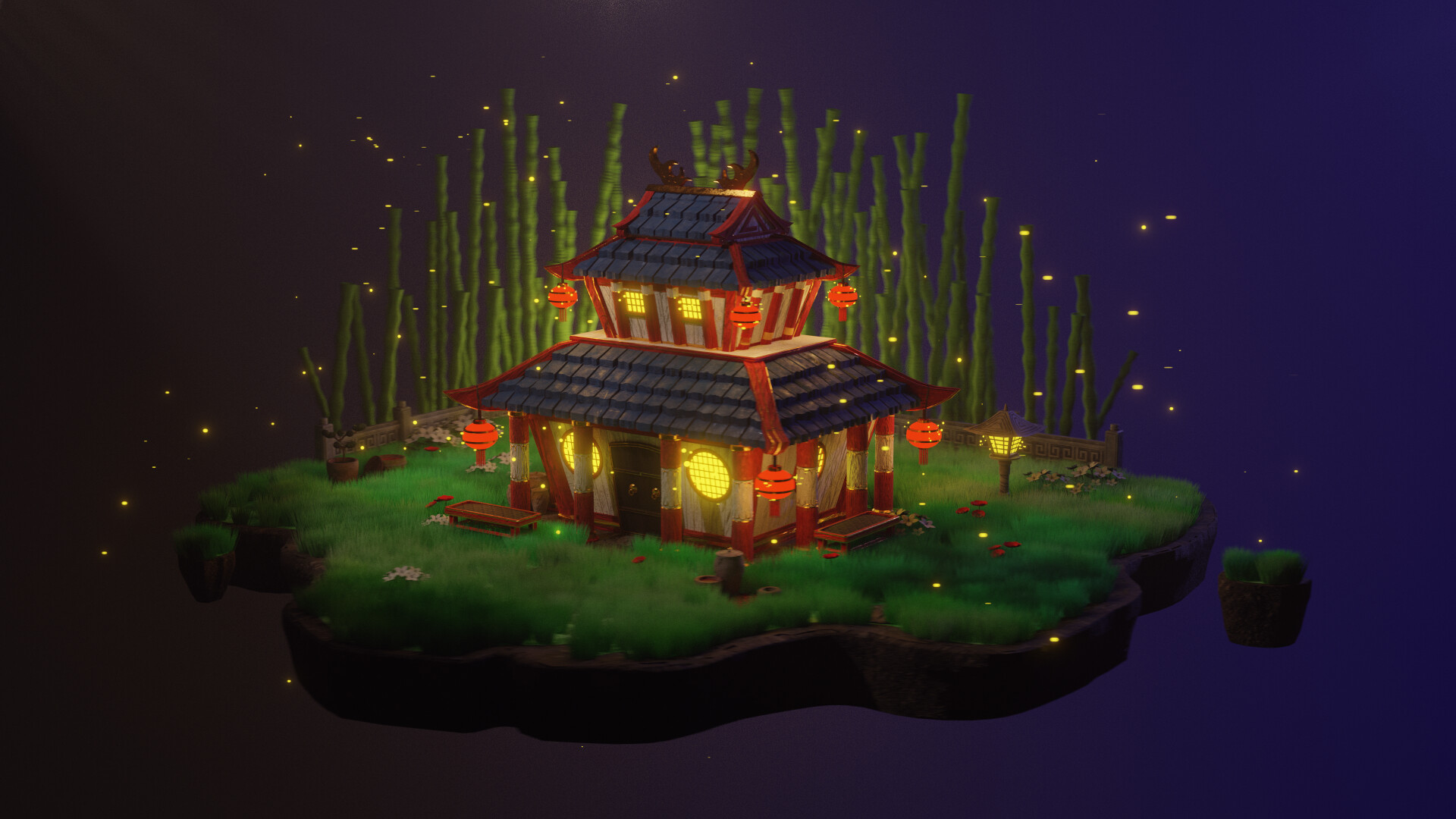 ArtStation - My Chinese Cartoon House