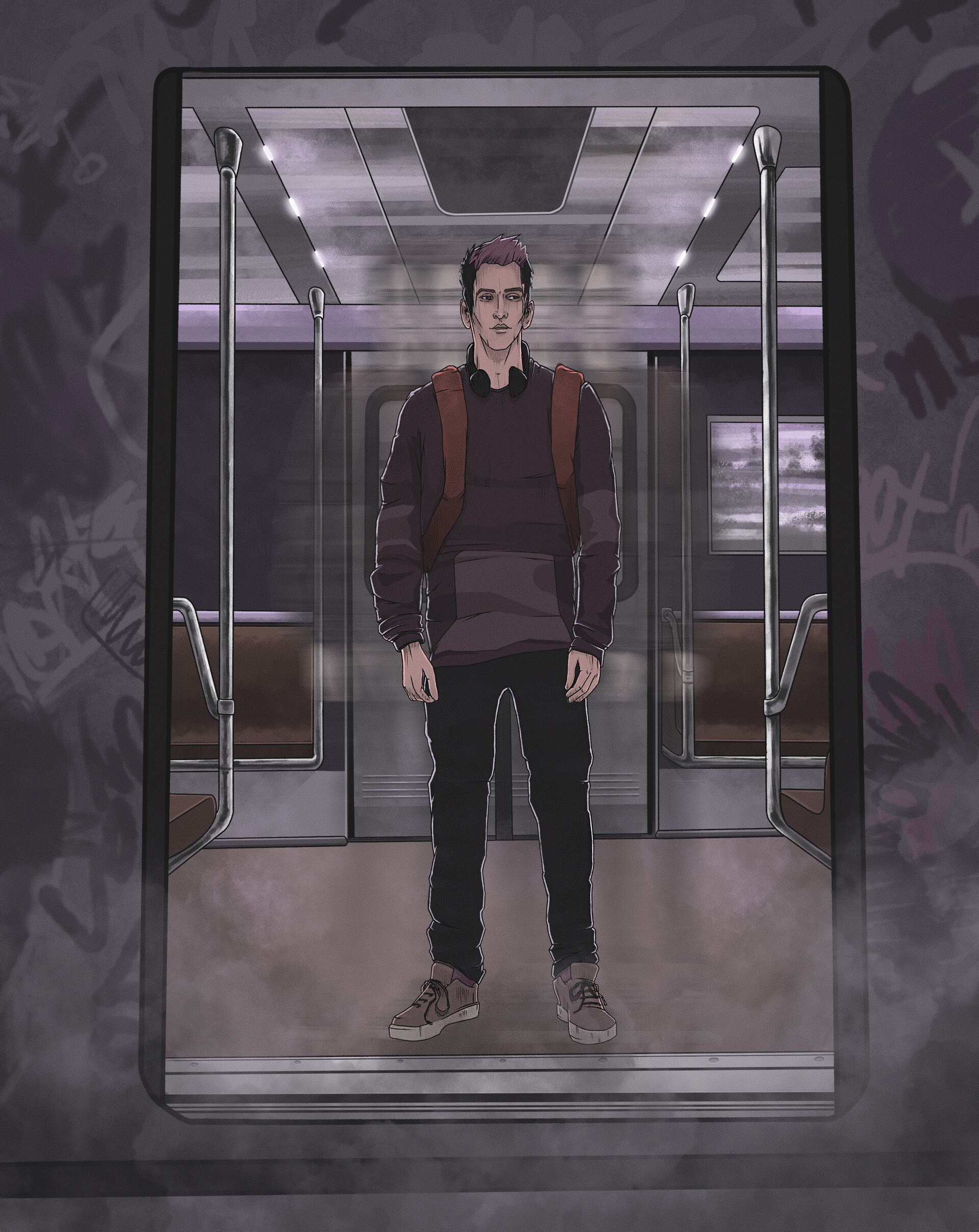 ArtStation - subway ghosts