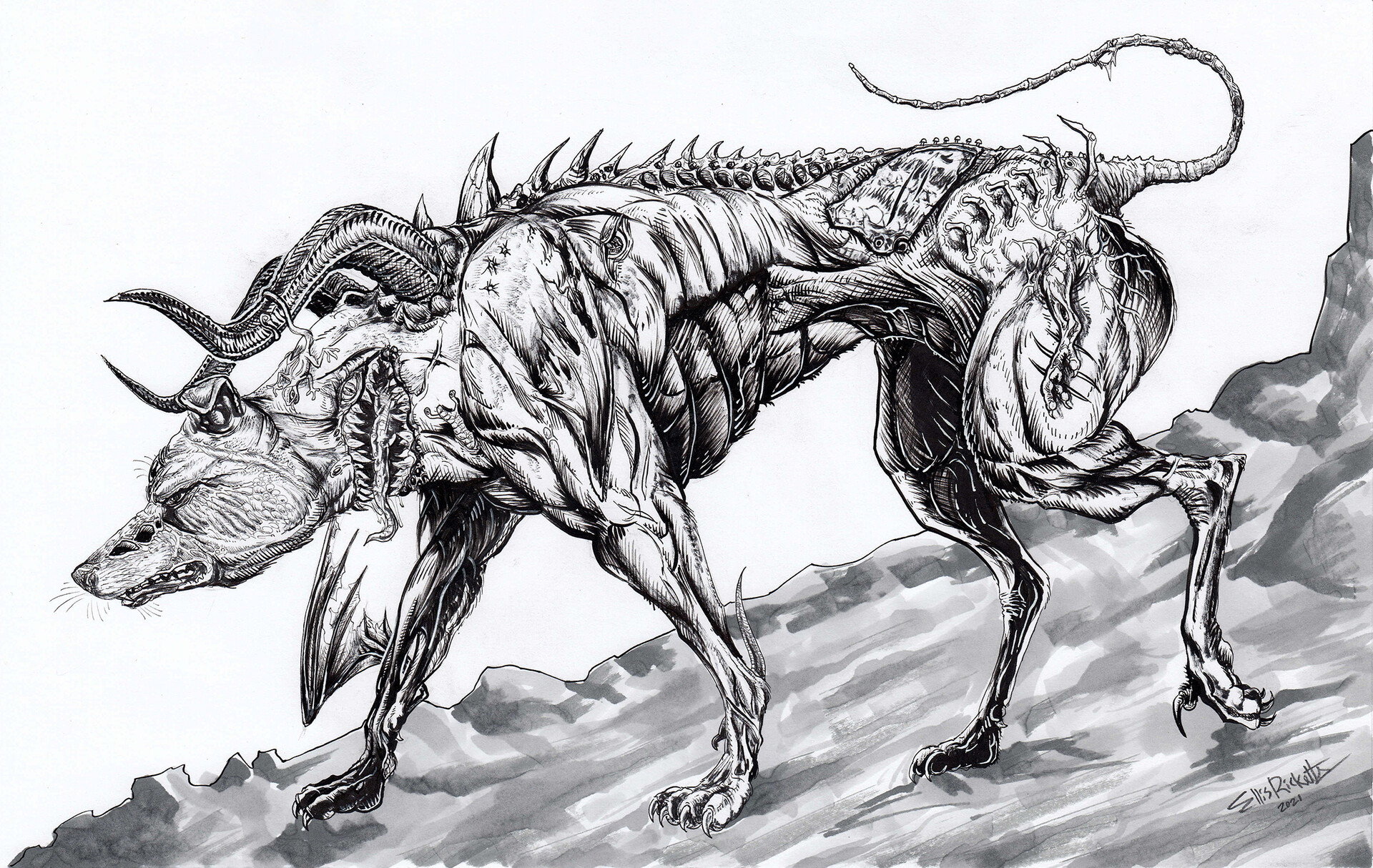 ArtStation - Demon Dog