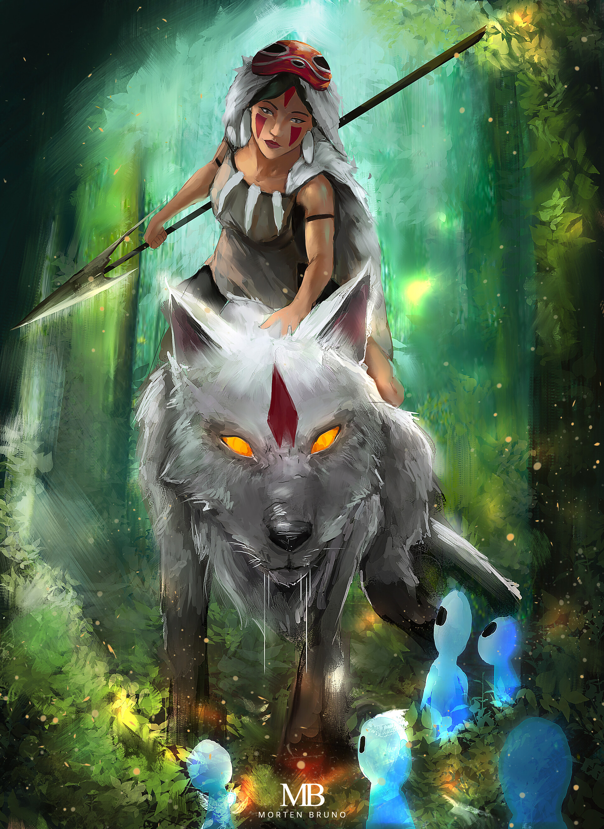 ArtStation - Princess Mononoke