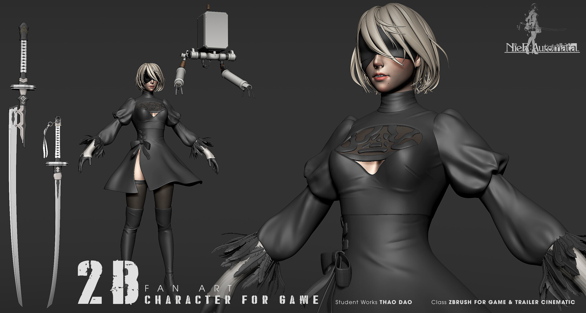 ArtStation - 2B Nier Automata - Fanart