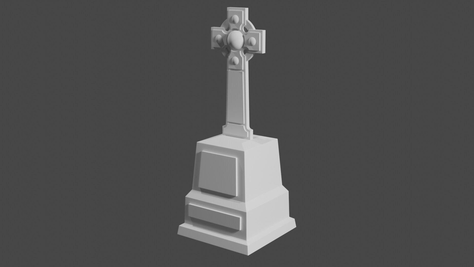 ArtStation - Castle Graveyard Personal Project - Head Stone Models