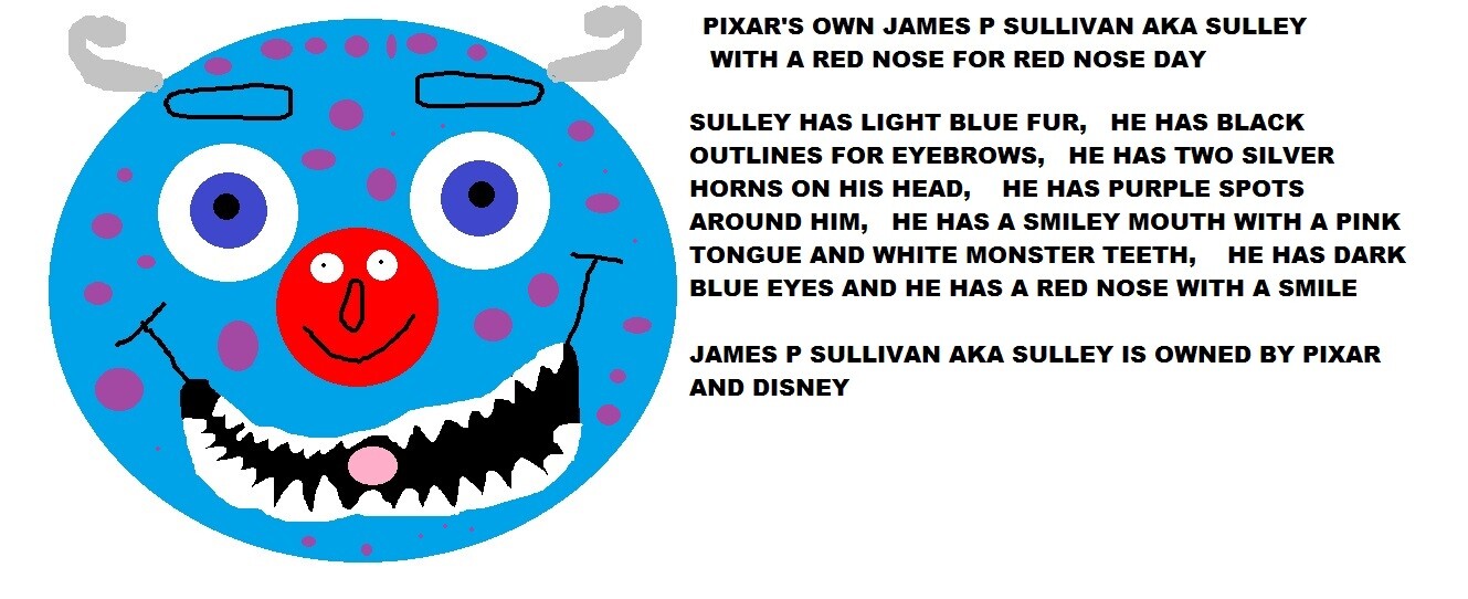 ArtStation - James P Sullivan AKA Sulley With A Red Nose