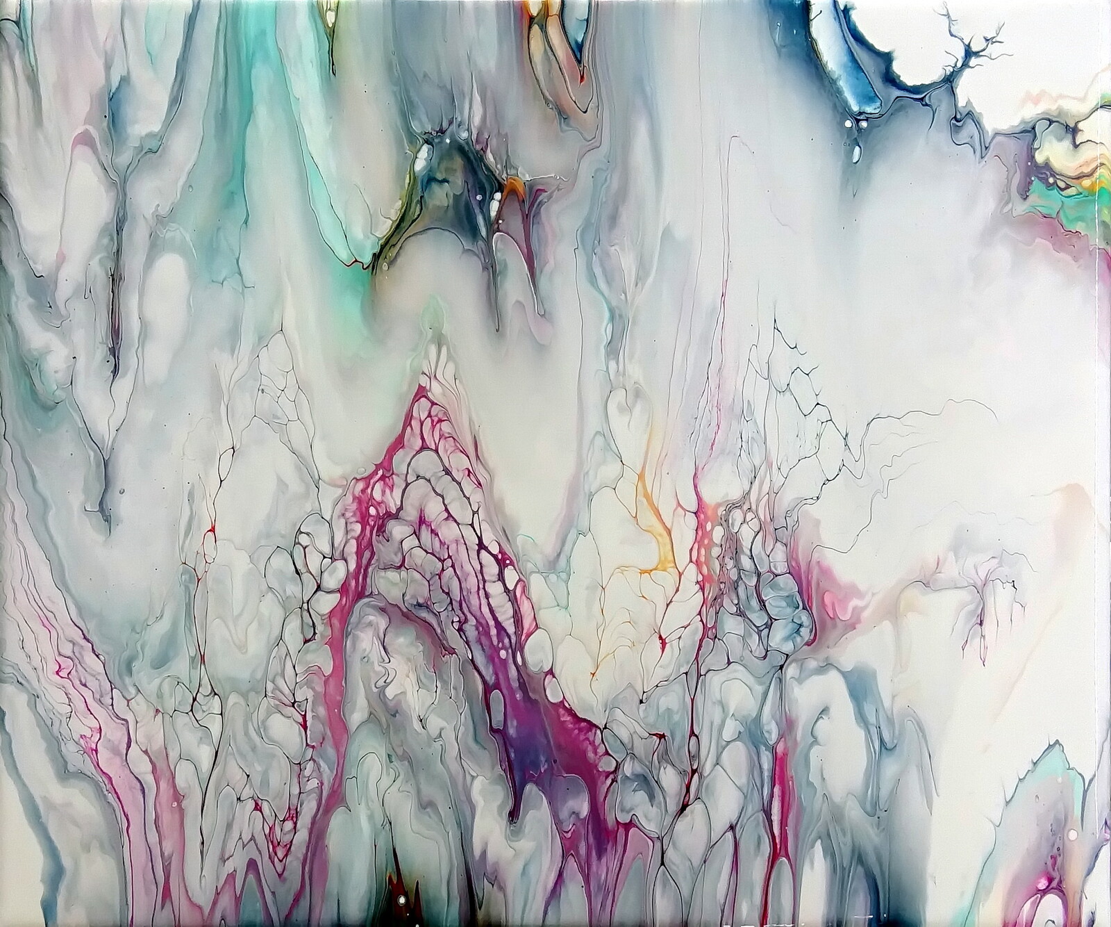 Fiona Art - Soft WATERCOLOUR look with ACRYLICS ~ Acrylic pour painting