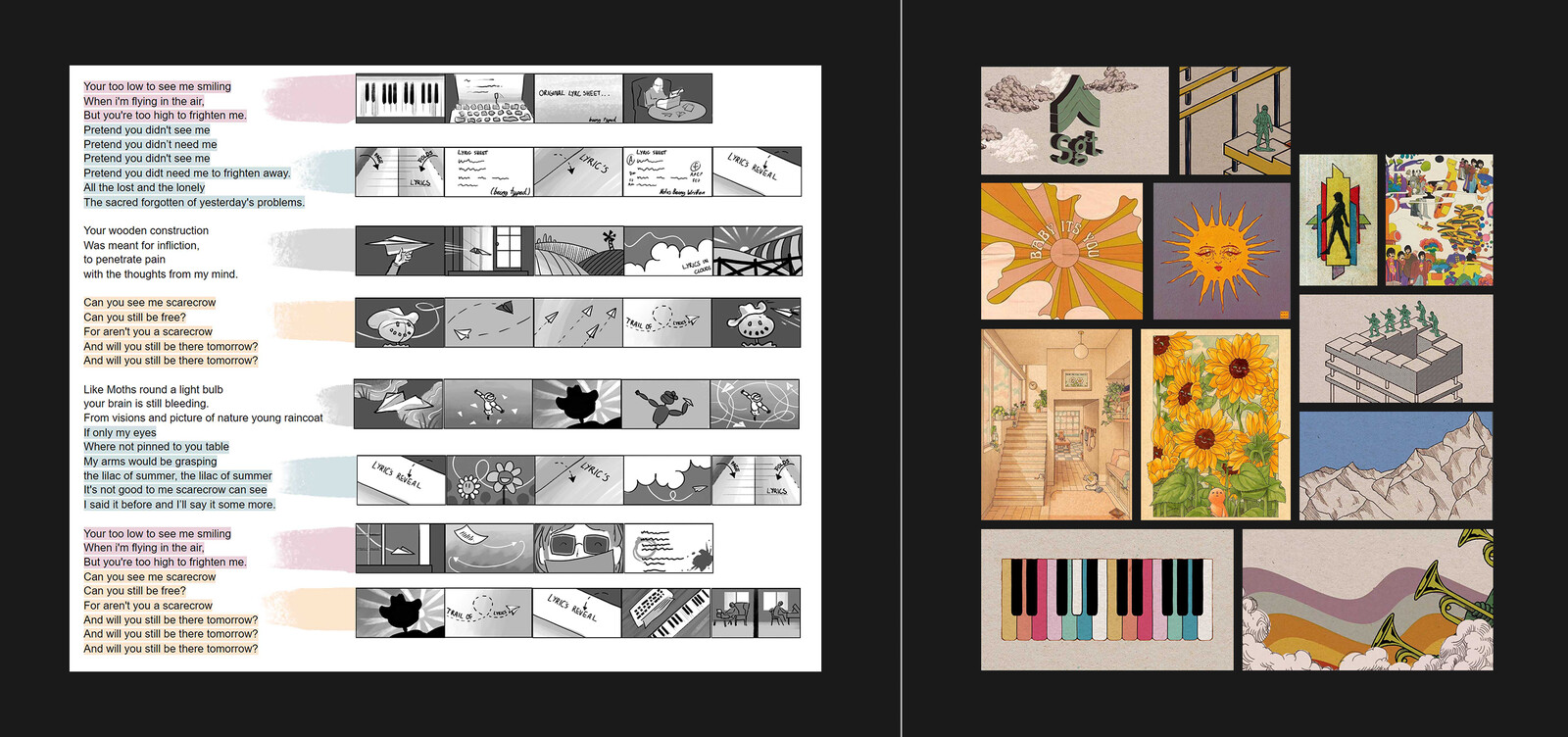 Merlin Perry - Elton John - Scarecrow Animated Music Video BTS