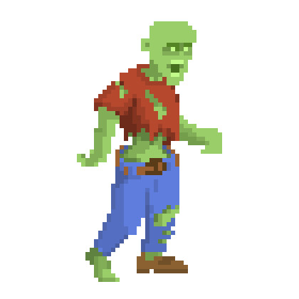 ArtStation - Red shirt zombie