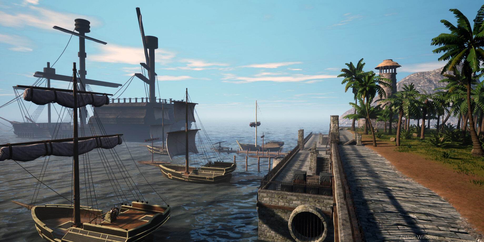 ArtStation - MERCHANT ISLAND DOCKS