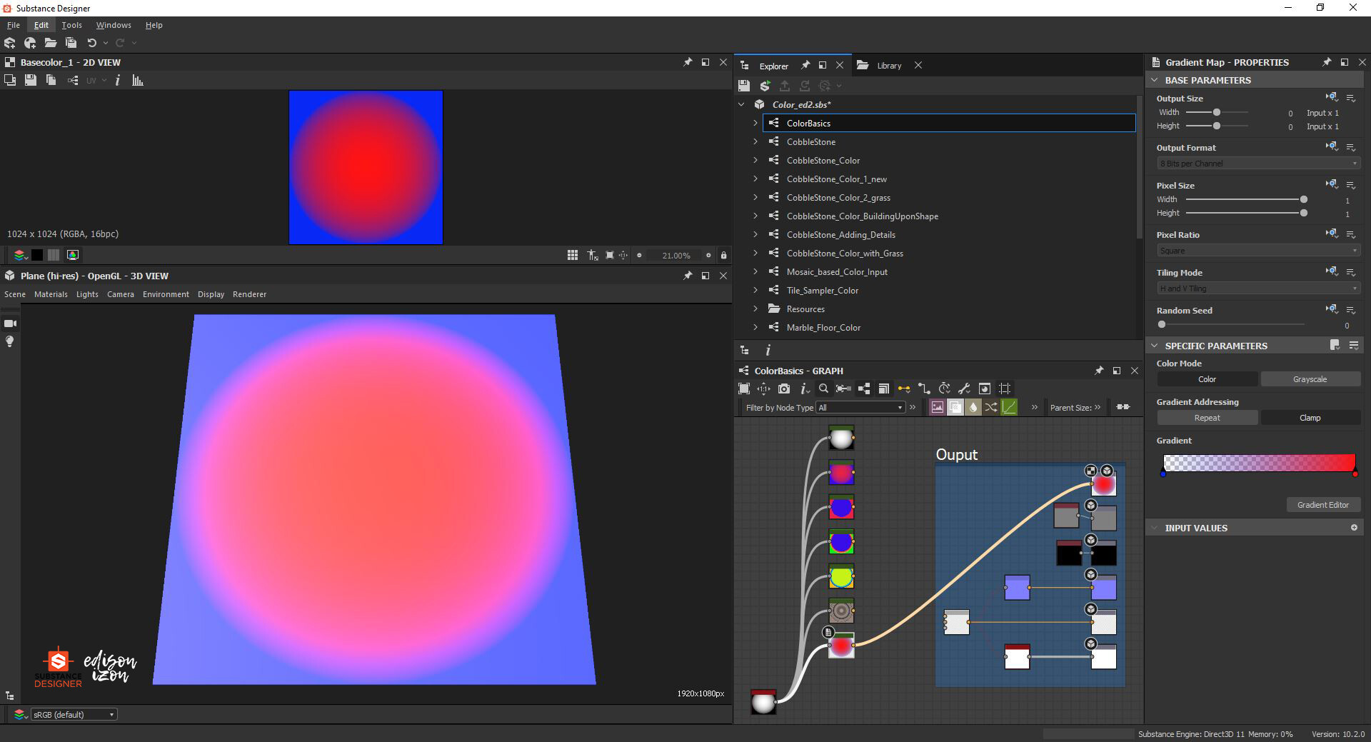 Edison - Substance Designer Color Basics