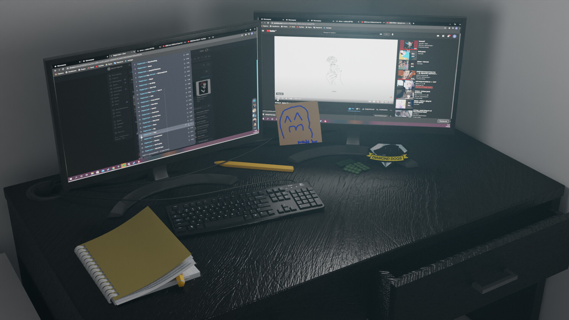 ArtStation - my computer desk
