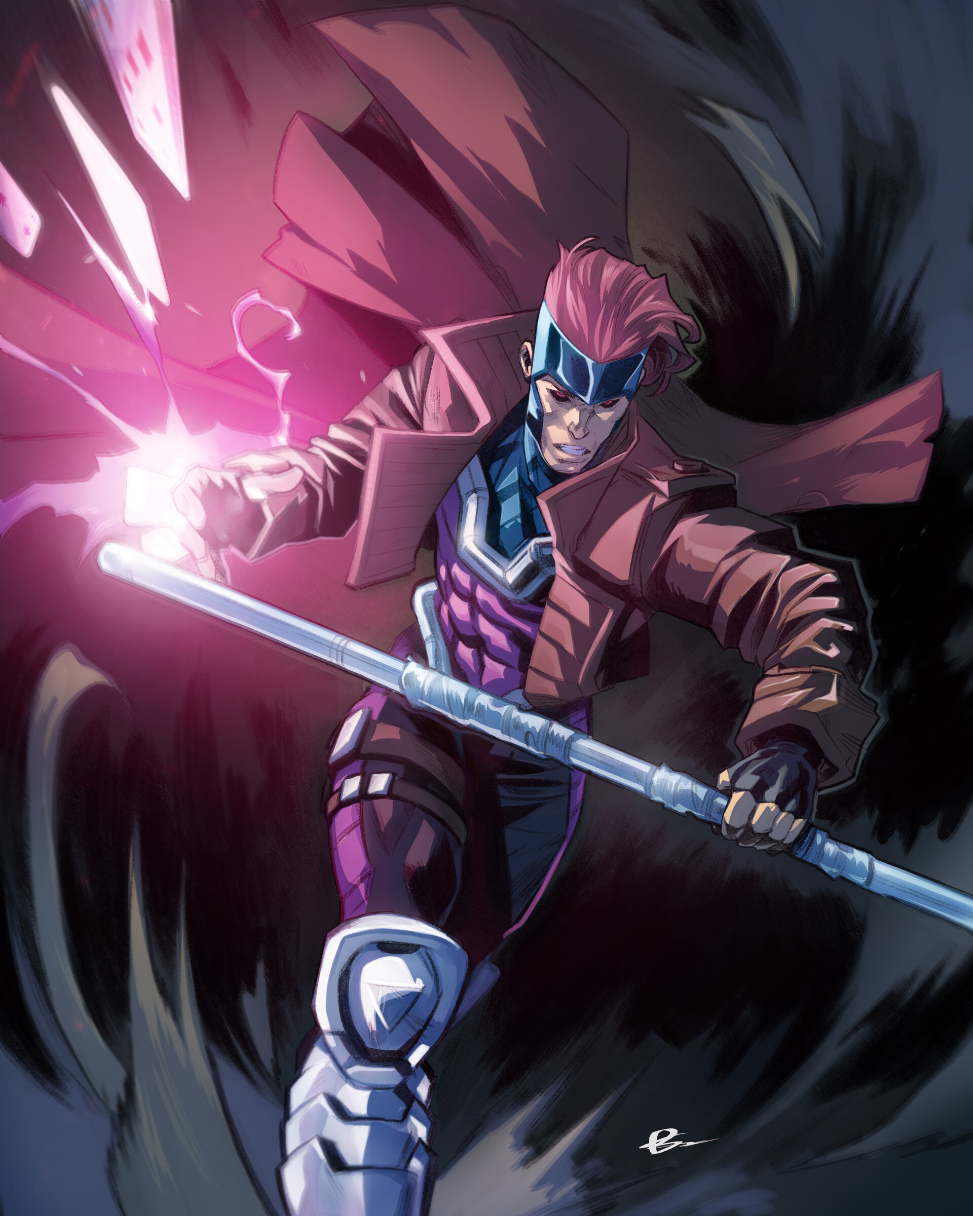ArtStation - X-Men - Gambit - Commission