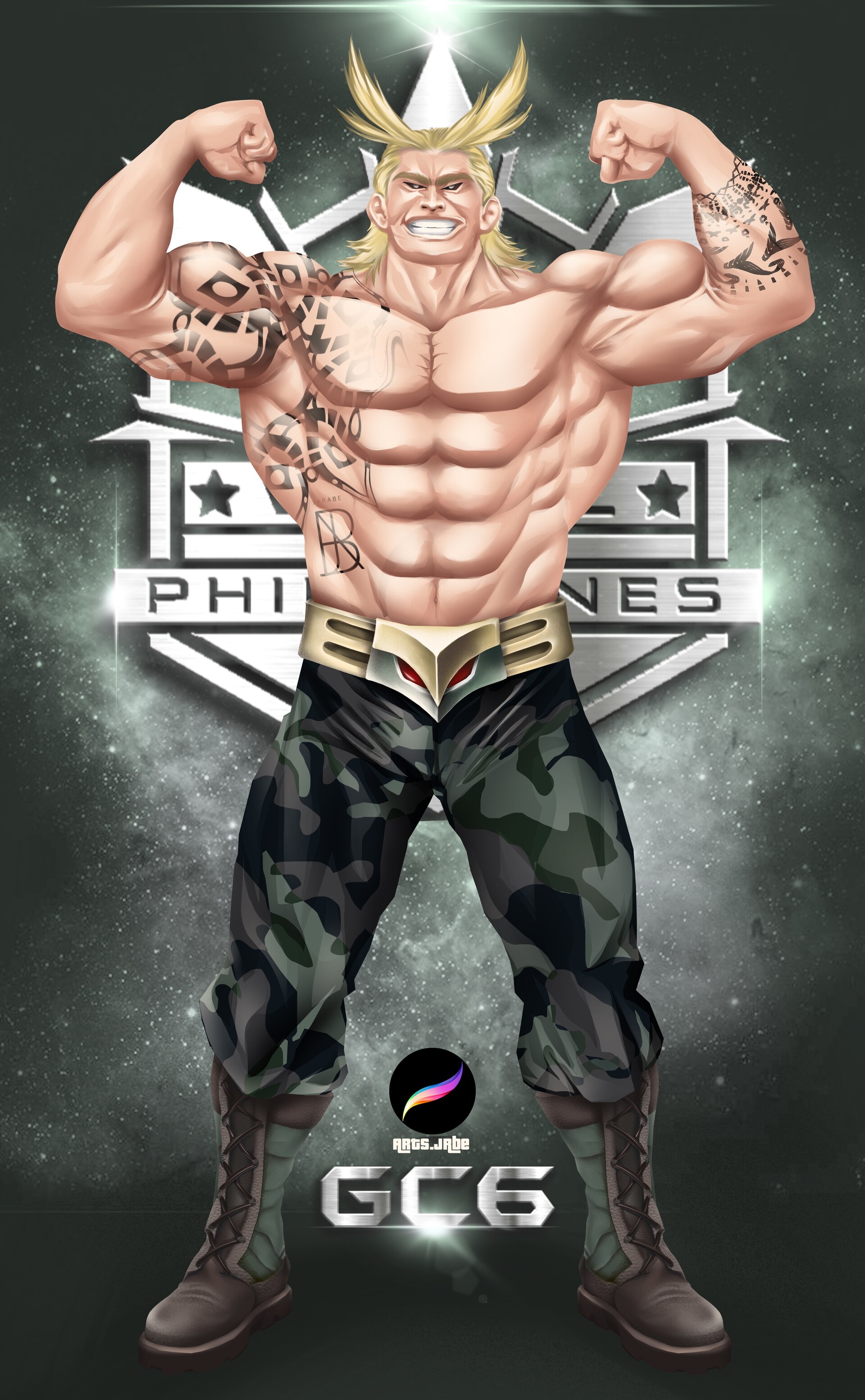 ArtStation - YAGI | All Might | All for One “boku no Hero”