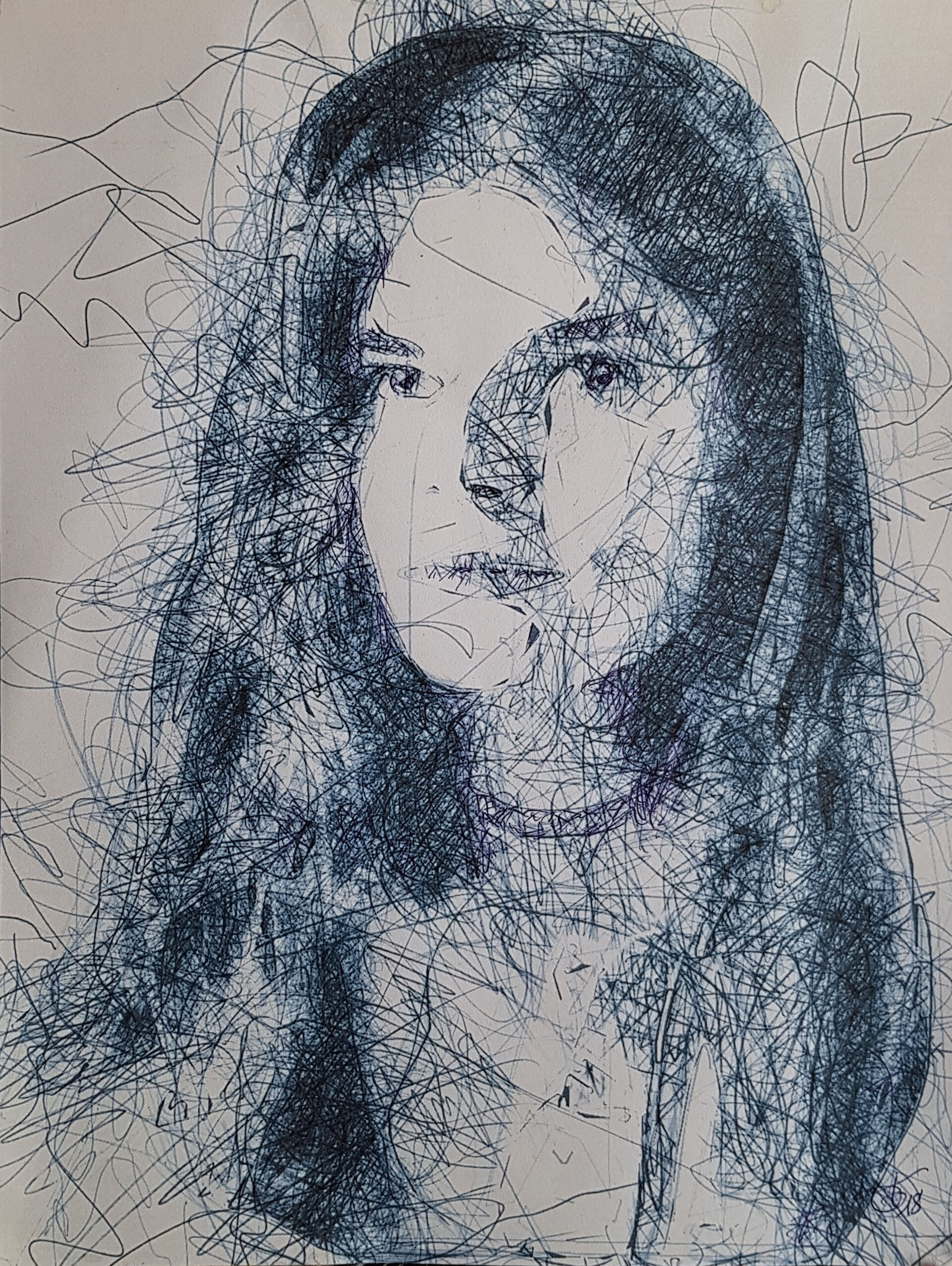 ArtStation - Ballpoint pen portrait