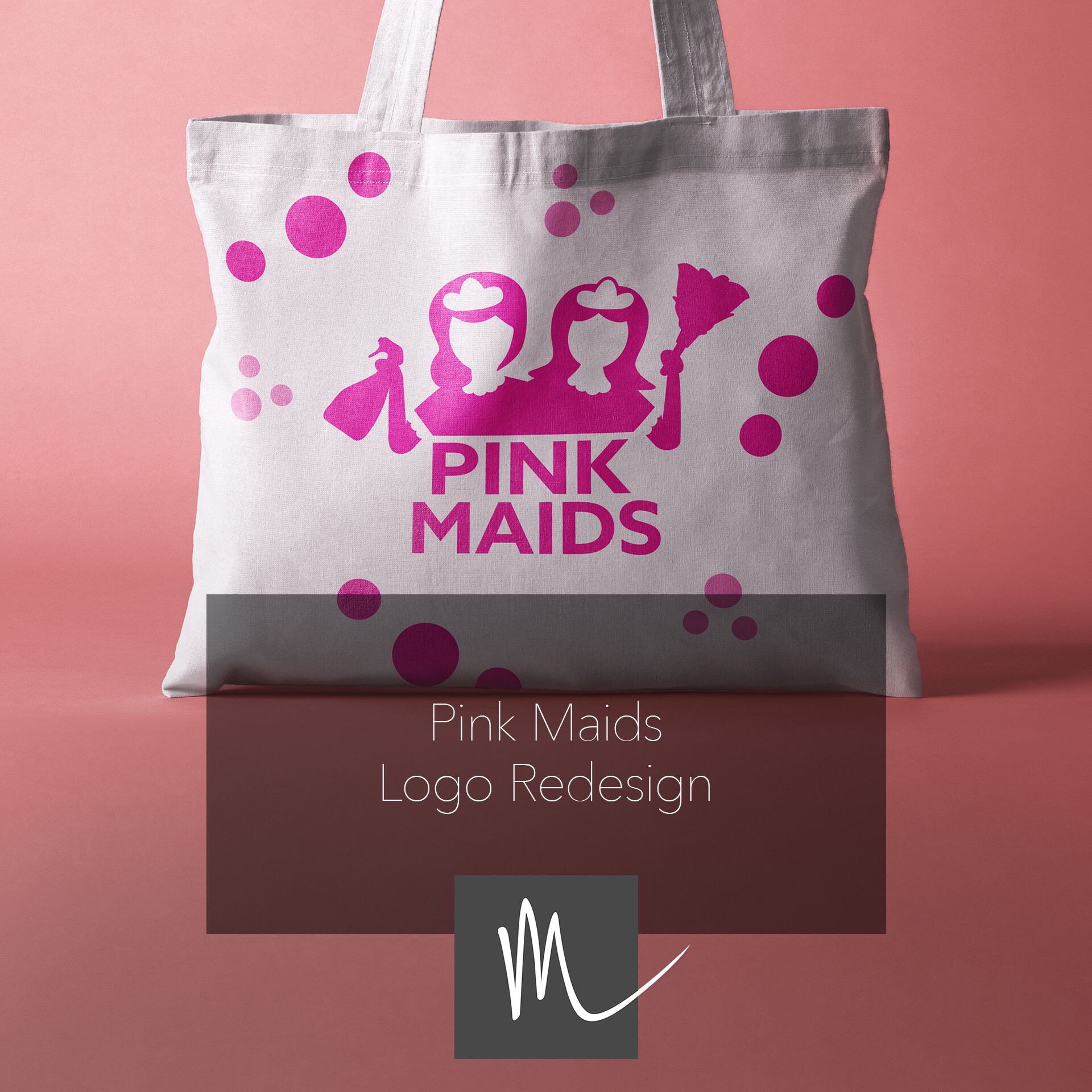 ArtStation - Pink Maids Logo Redesign