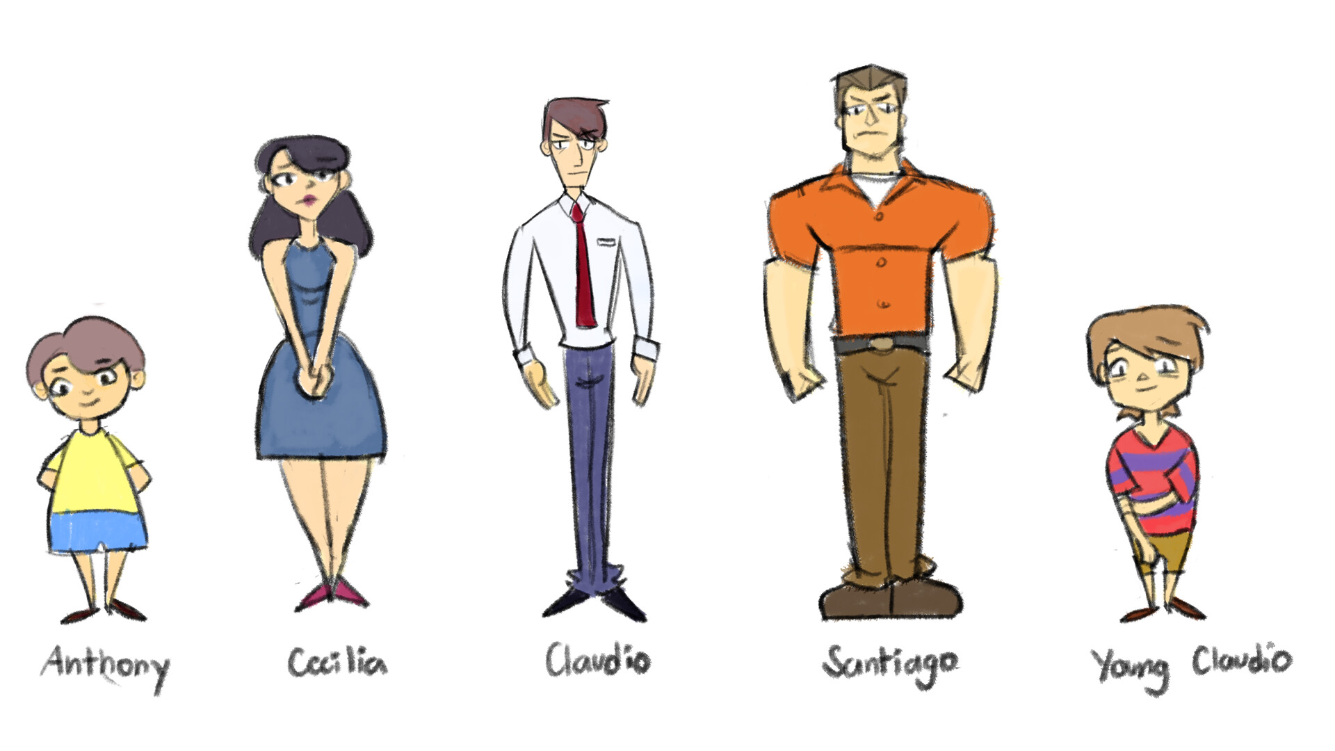 ArtStation - Thesis Film Family Character Design