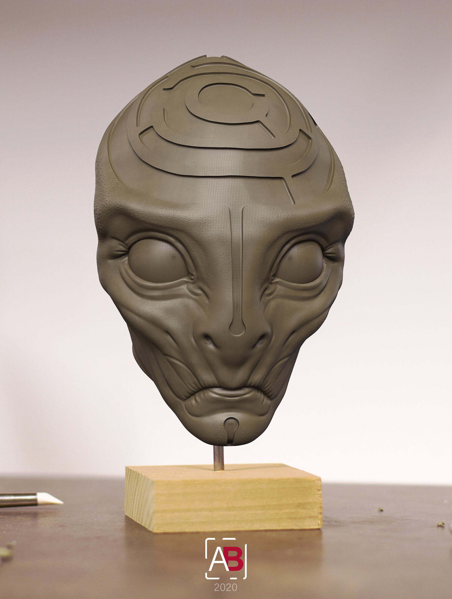 ArtStation - Alien Maze Sculpt: Clay Renders