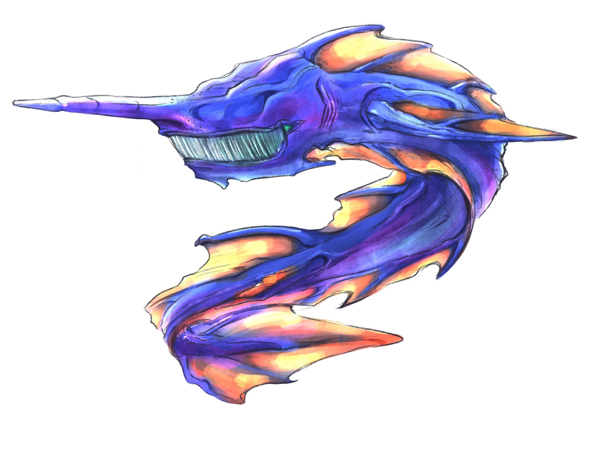 ArtStation - Alien Sea Creature Concept