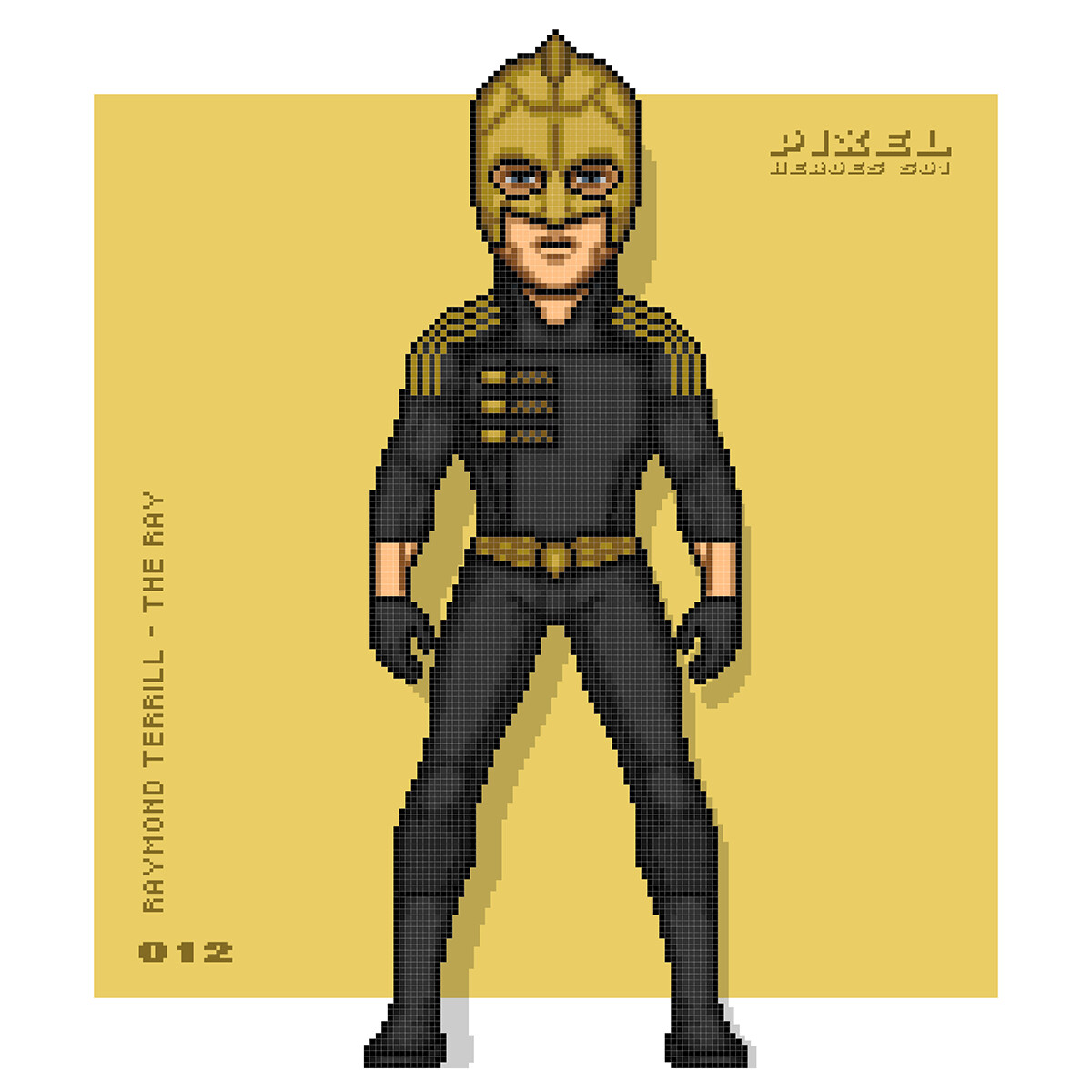 Pixel Heroes by George Grant - S01 / #012 – “The Ray” / Raymond Terrill