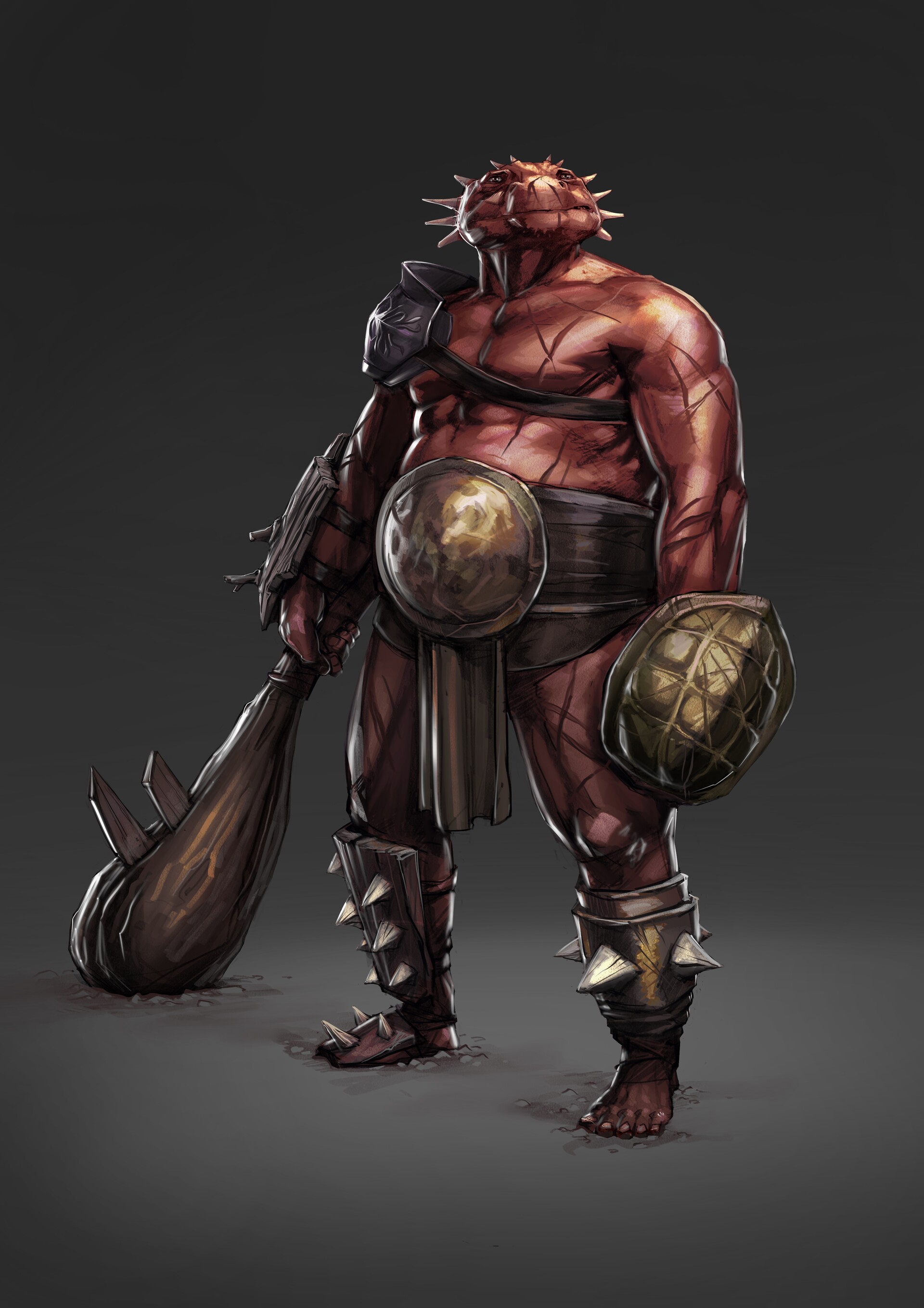 ArtStation - Dragonborn Wild Gladiator