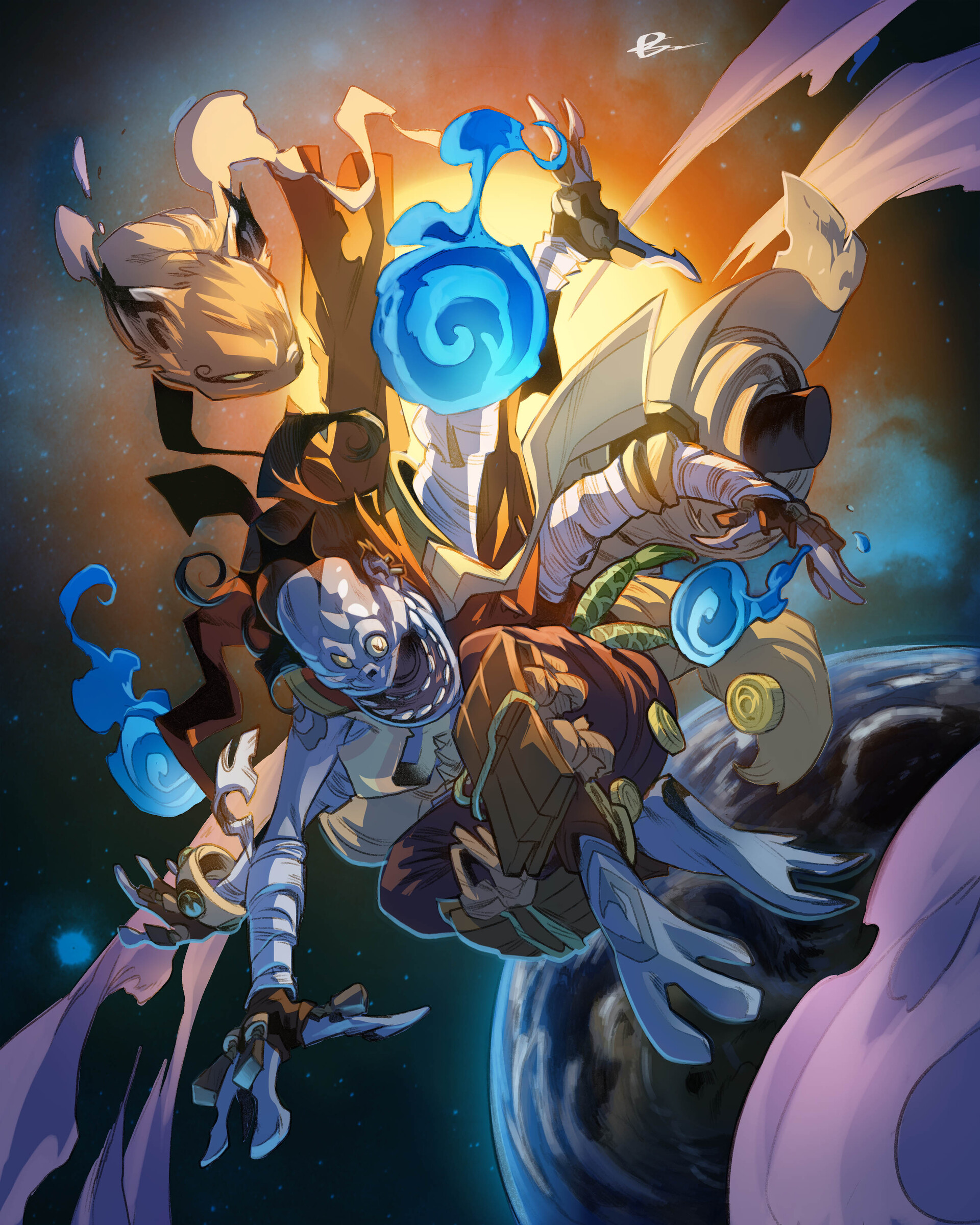 ArtStation - Yokai - Gamanoke, the frog spirit