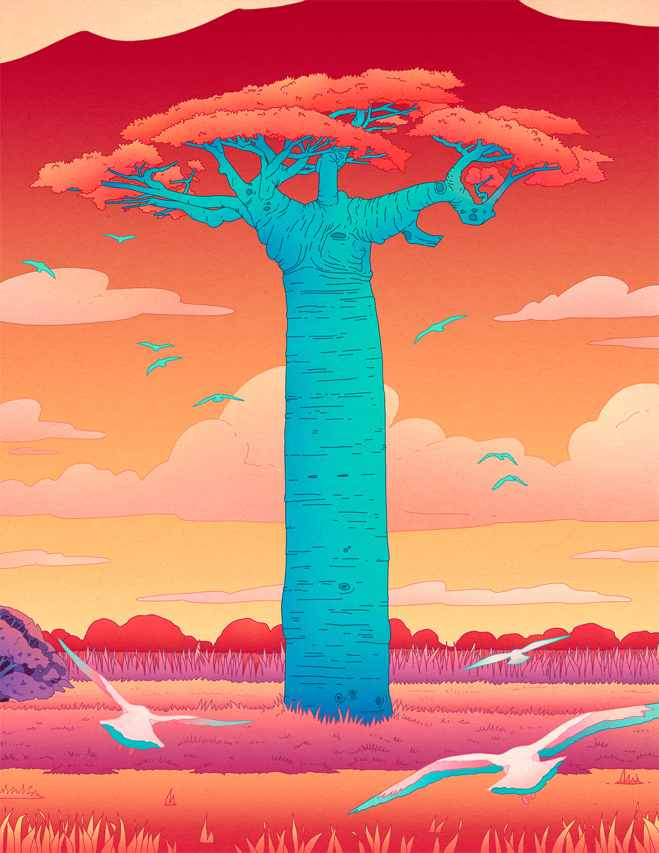 ArtStation - Grandidier's Baobab tree