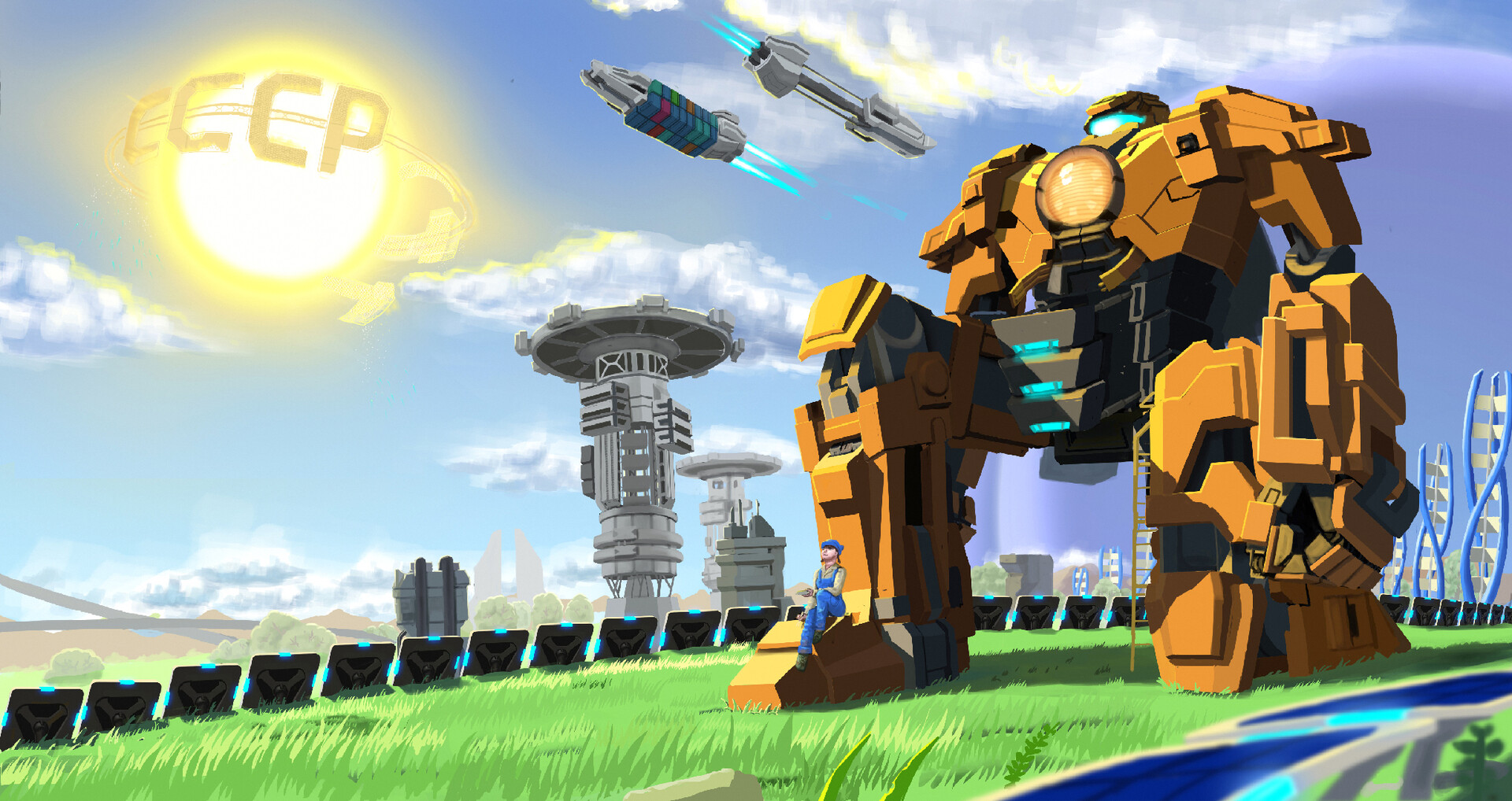 ArtStation - 21.03.21 | dyson sphere program fanart