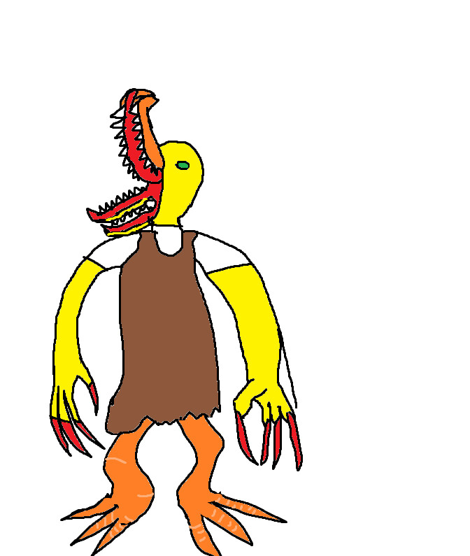 ArtStation - chicken mutant 2 (draw)