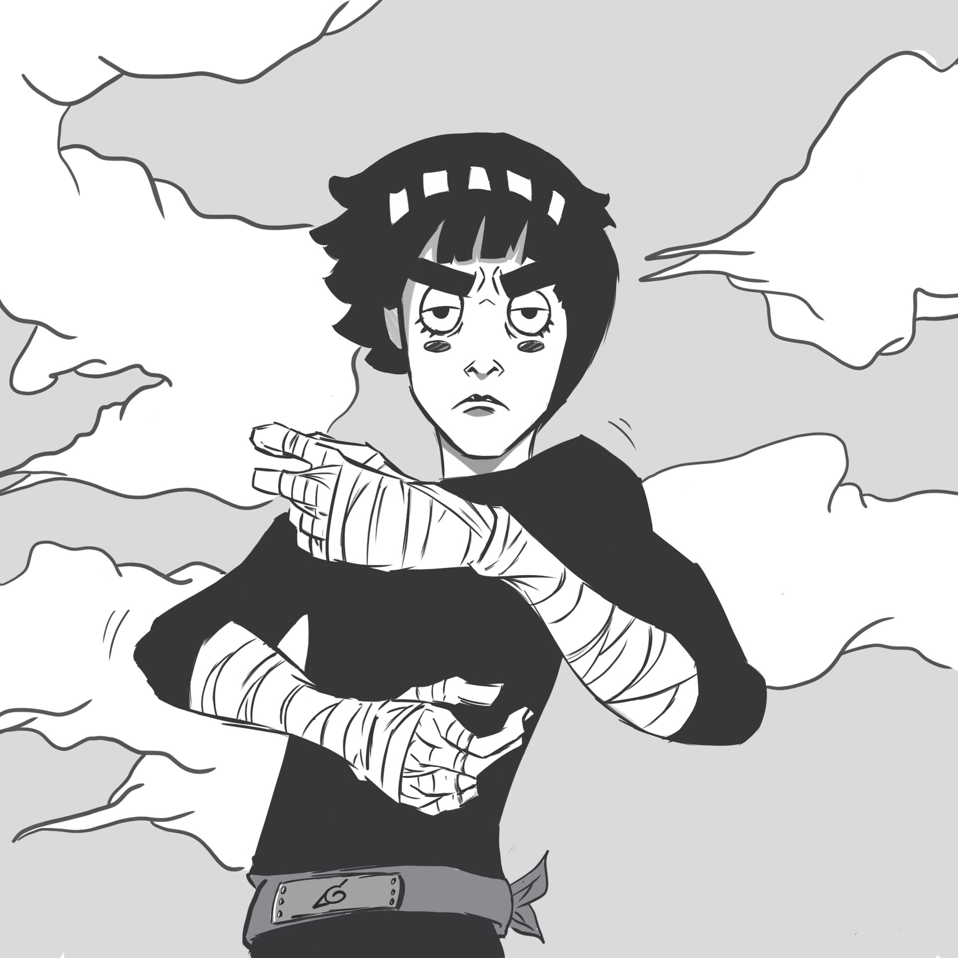 ArtStation - Rock Lee Fanart