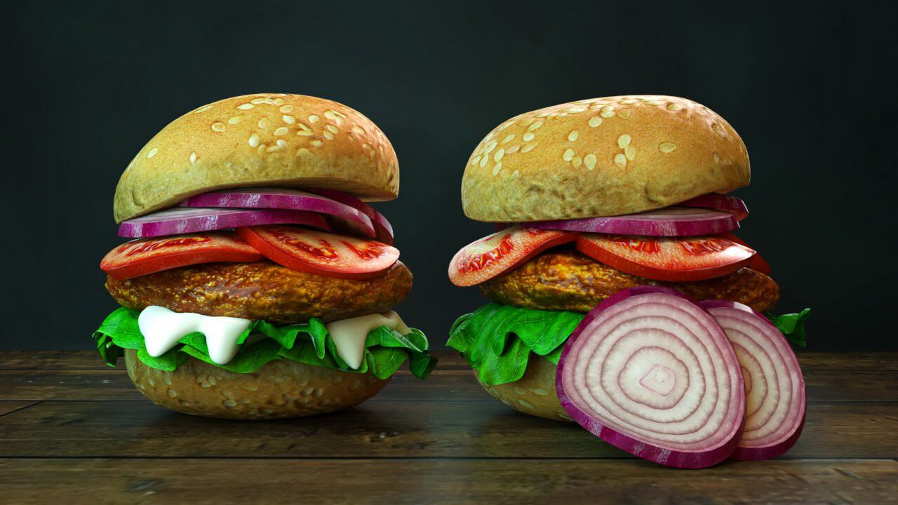 ArtStation - Burger King with Starbucks