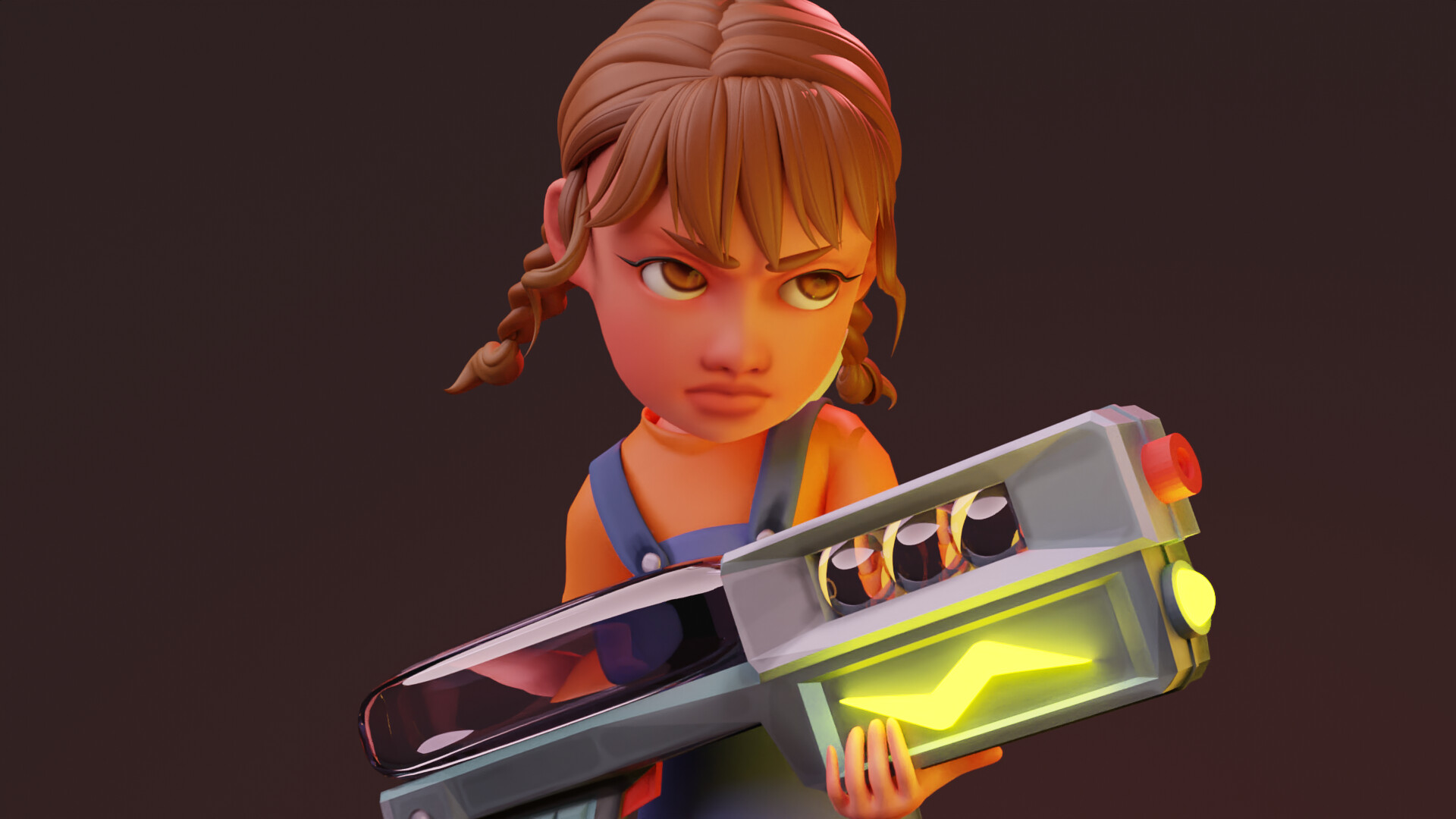 ArtStation - Girl with gun