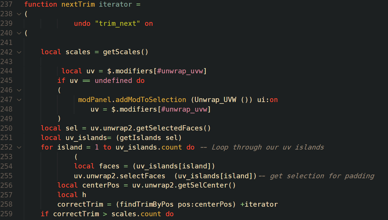 Joseph Silverman - MaxScript - Trim Sheet Tool