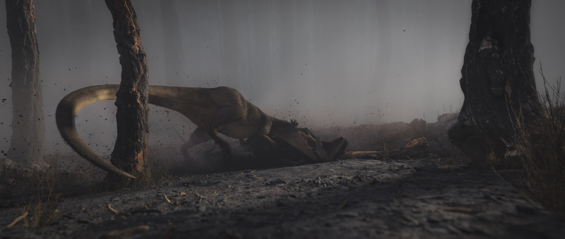 ArtStation - Allosaurus fight